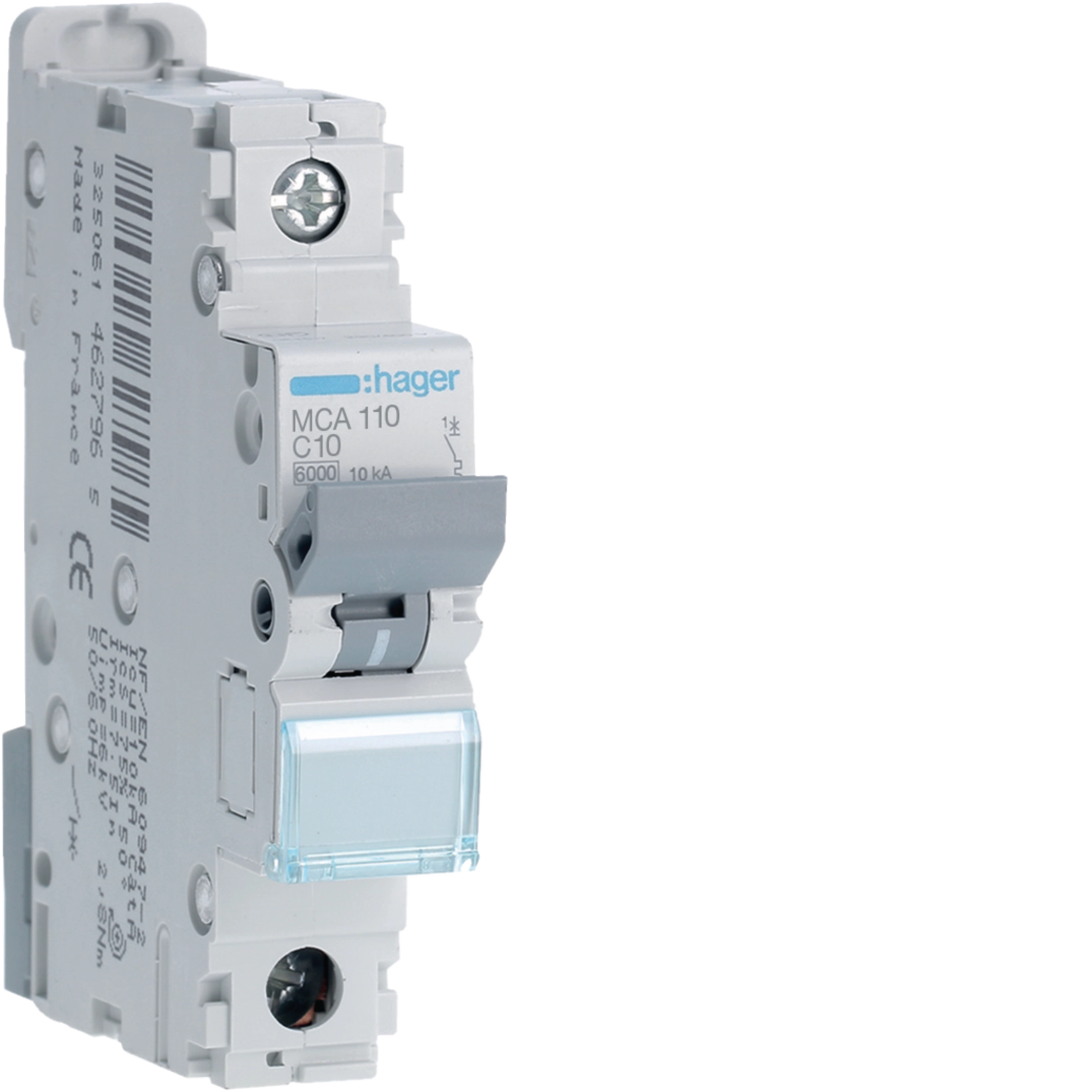 Automático MCA 1P 10A C-6/10kA • MCA110 | Hager