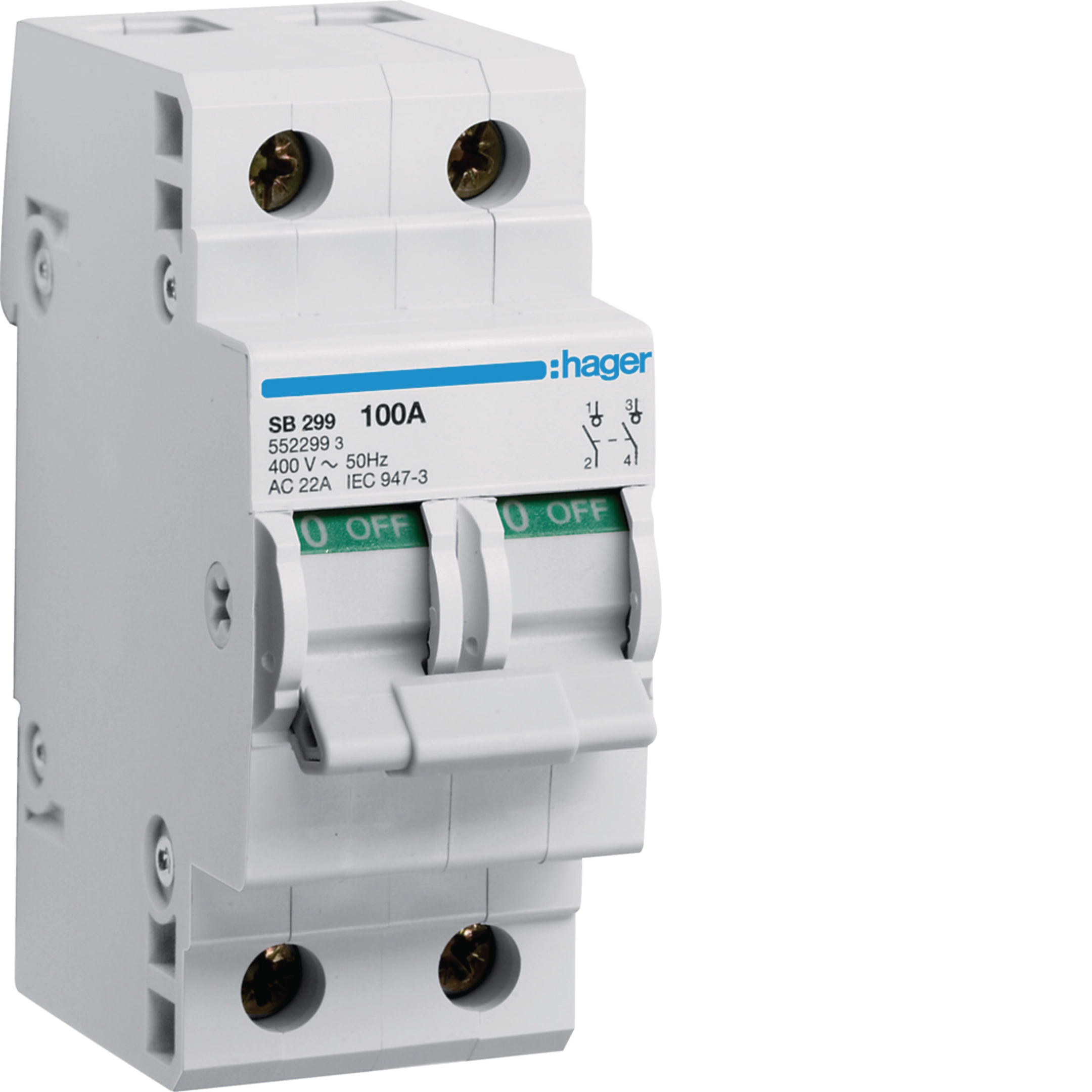 BRYTER 2X100A • SB299 | Hager