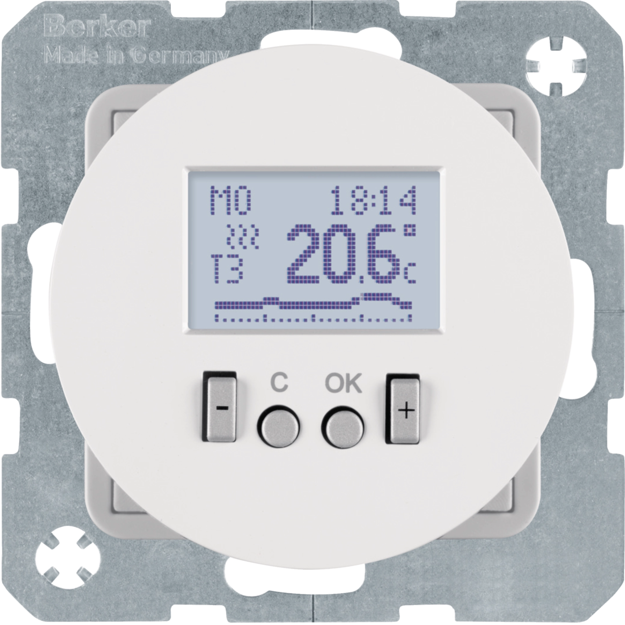 Rumstermostat 230V NO R.x Vit • 20452089 | Hager