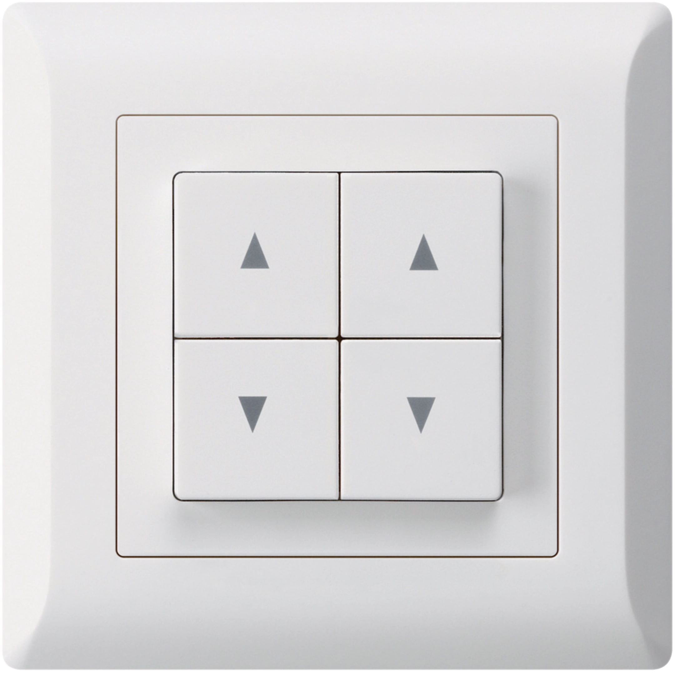 ka. C: Doppel-Storenschalter 250V weiss • WH25191700C | Hager