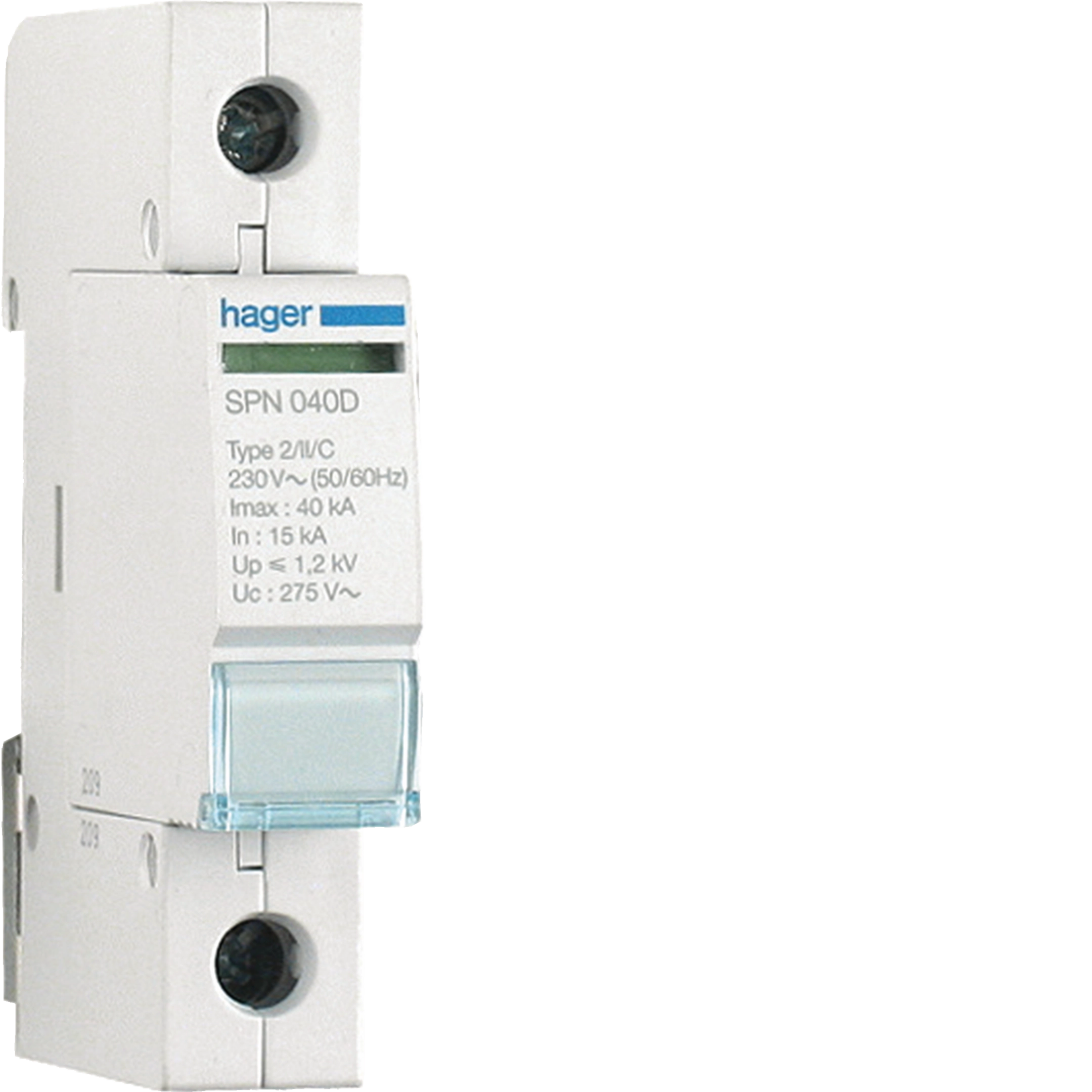 SPD 1P pluggable 40kA ind. • SPN140D | Hager