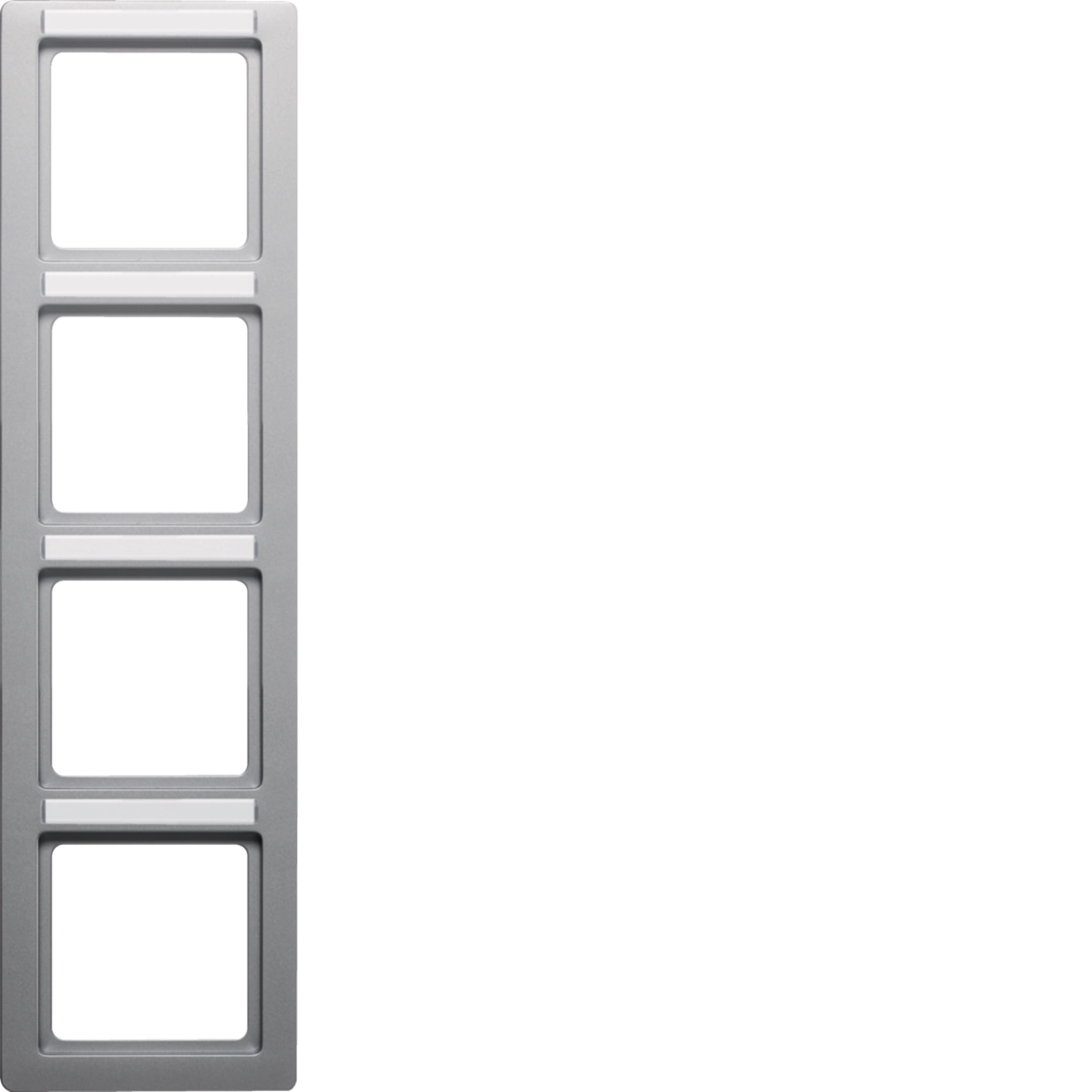 Q.1 - quadro x4 p.-etiq. vert., aluminio • 10146014 | Hager