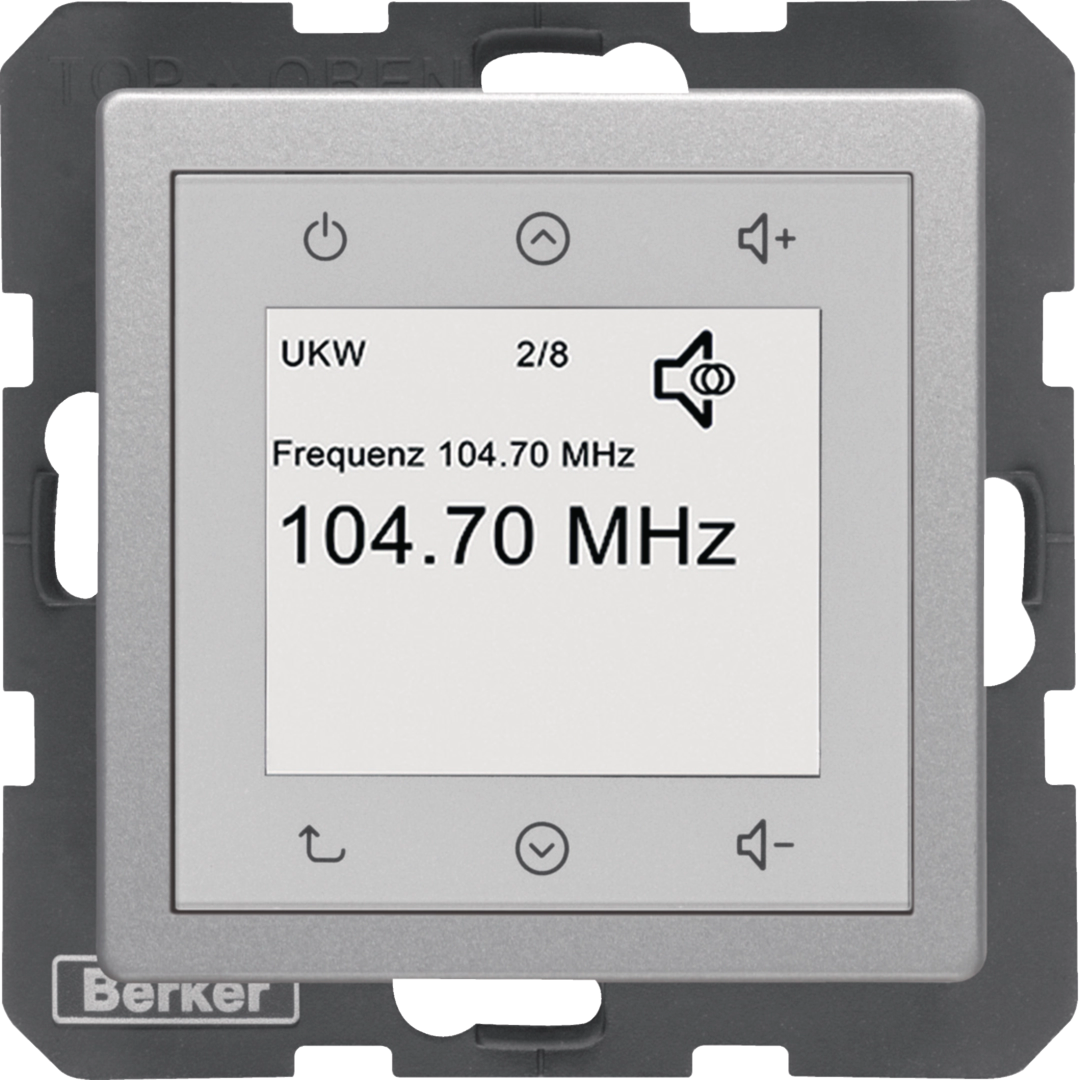 RADIO TOUCH Q1/Q3 ALU LACK • 28846084 | Hager