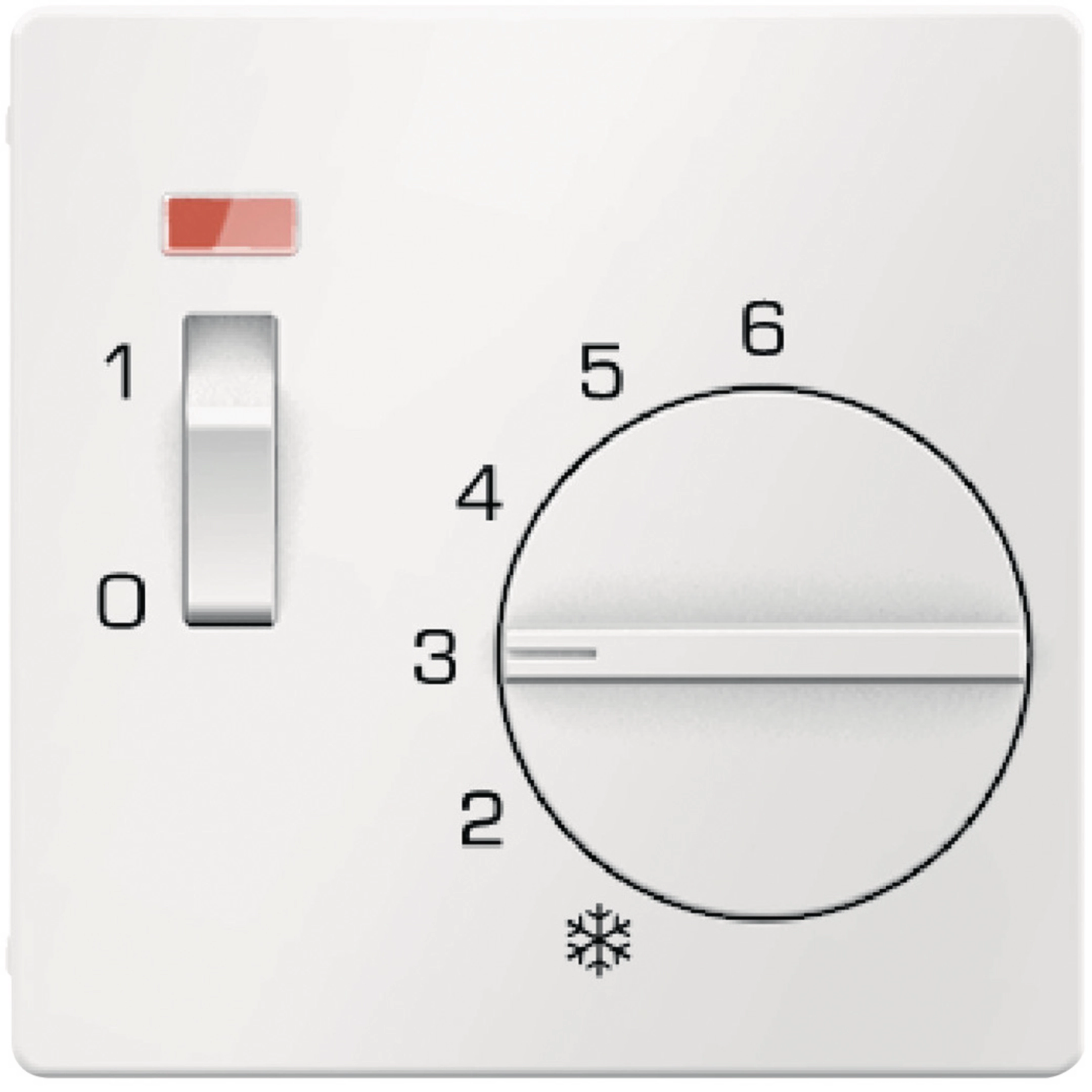 Centre Plate for T/Stat, Rocker, White • 16716089 | Hager