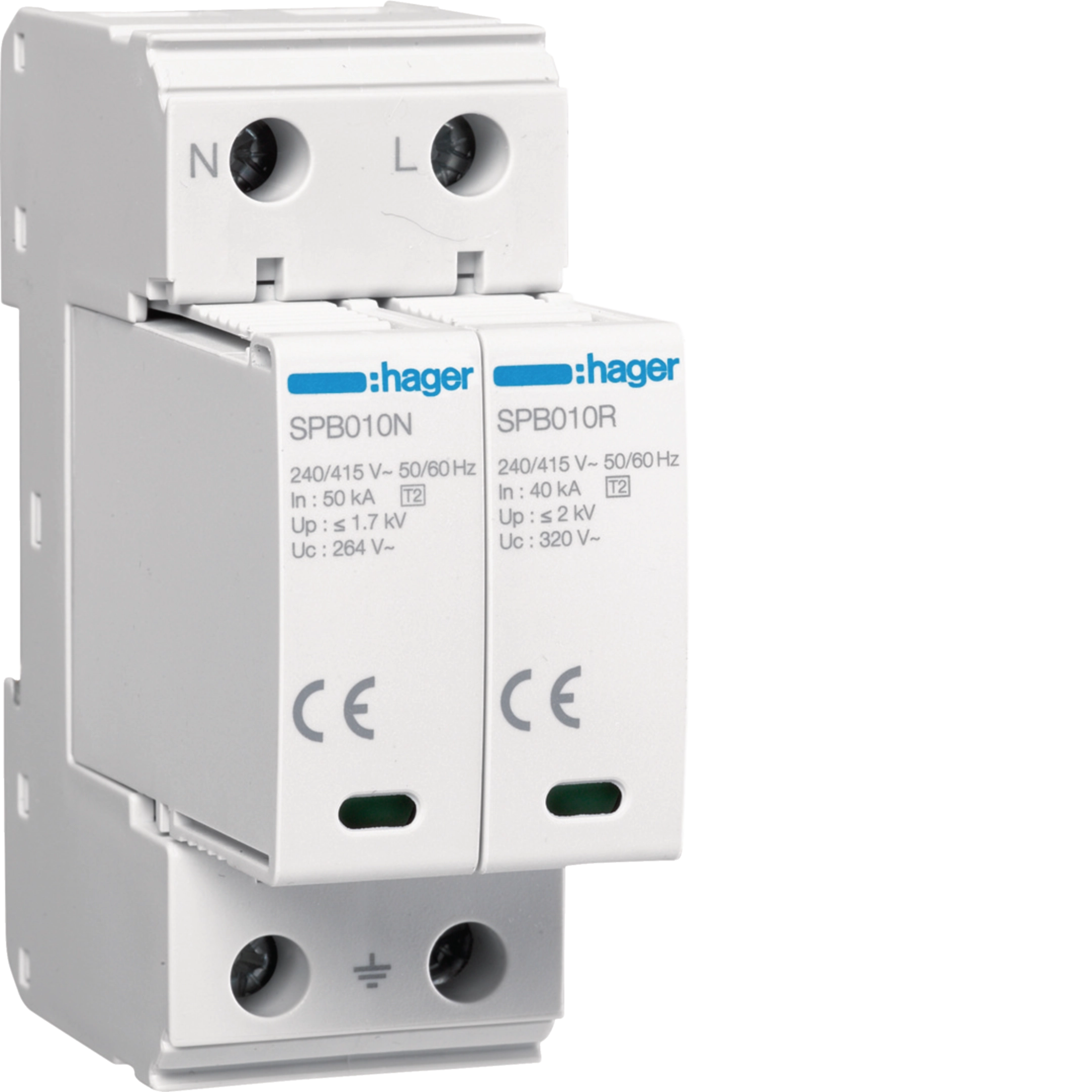 SPD 2P T2 TNS/TT 100kA Remote contact • SPB200R | Hager