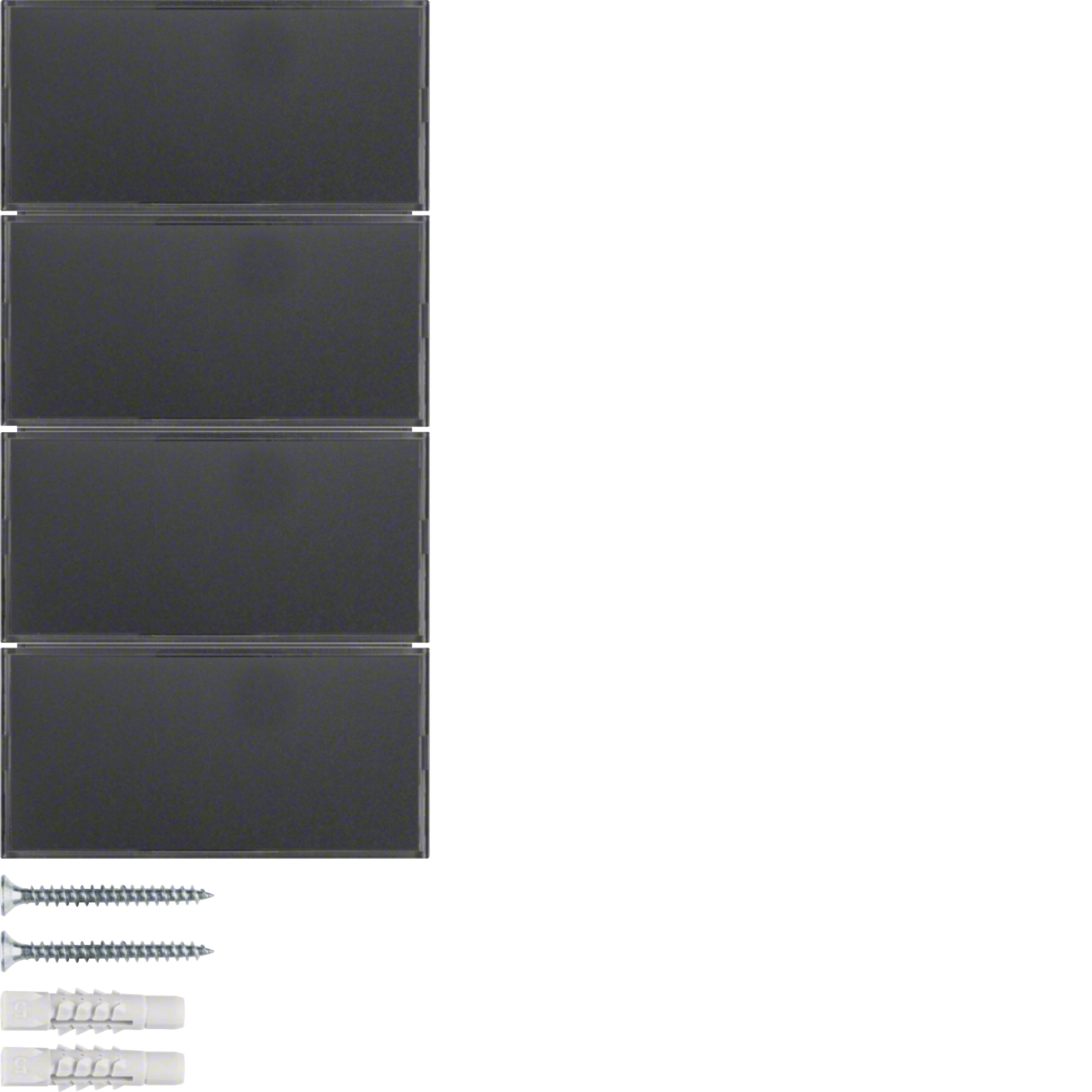 Push-button, 4-gang, with labelling fie • 75164385 | Hager
