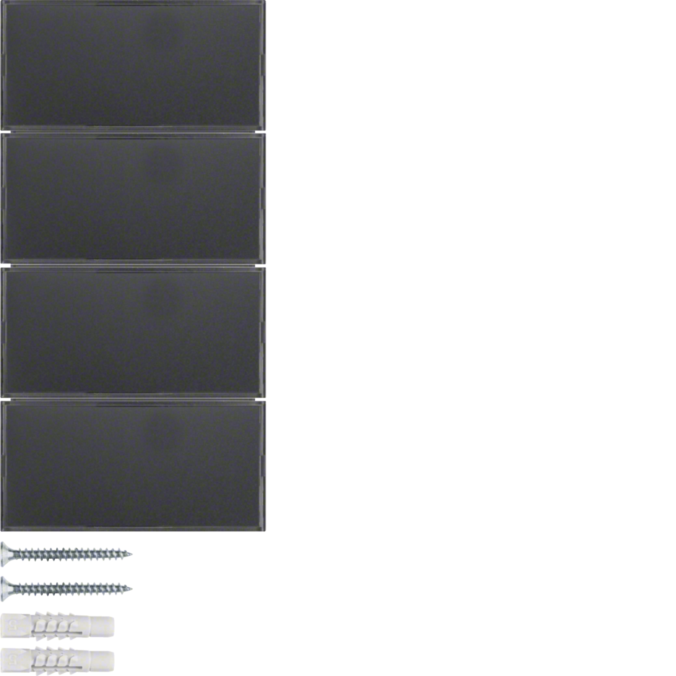 Push-button, 4-gang comfort, with label • 75164785 | Hager