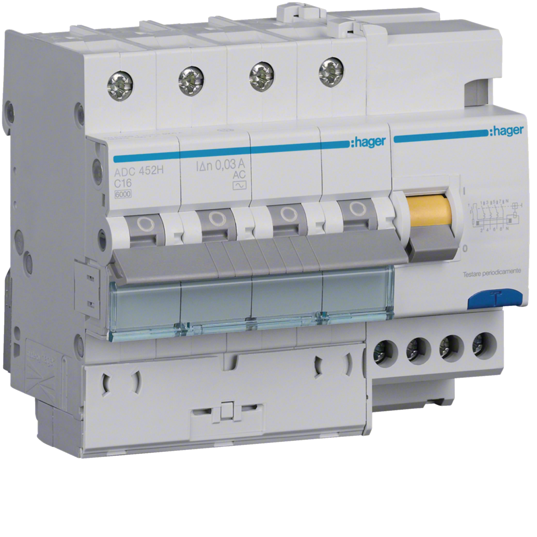 FI-LS 4P 6kA C-16A 30mA AC • ADC452H | Hager