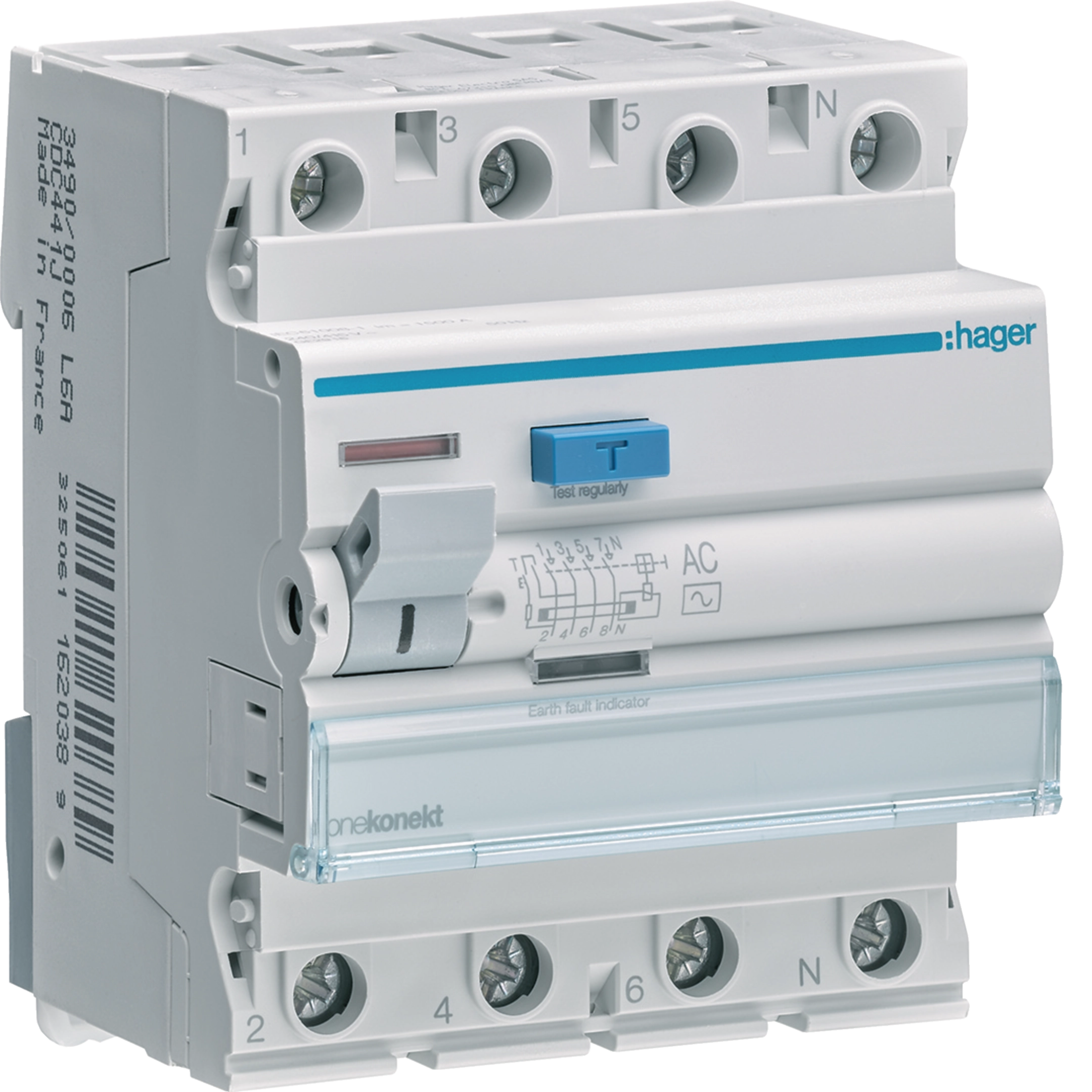 RCCB 4P 25A 30mA AC • CDC426J | Hager