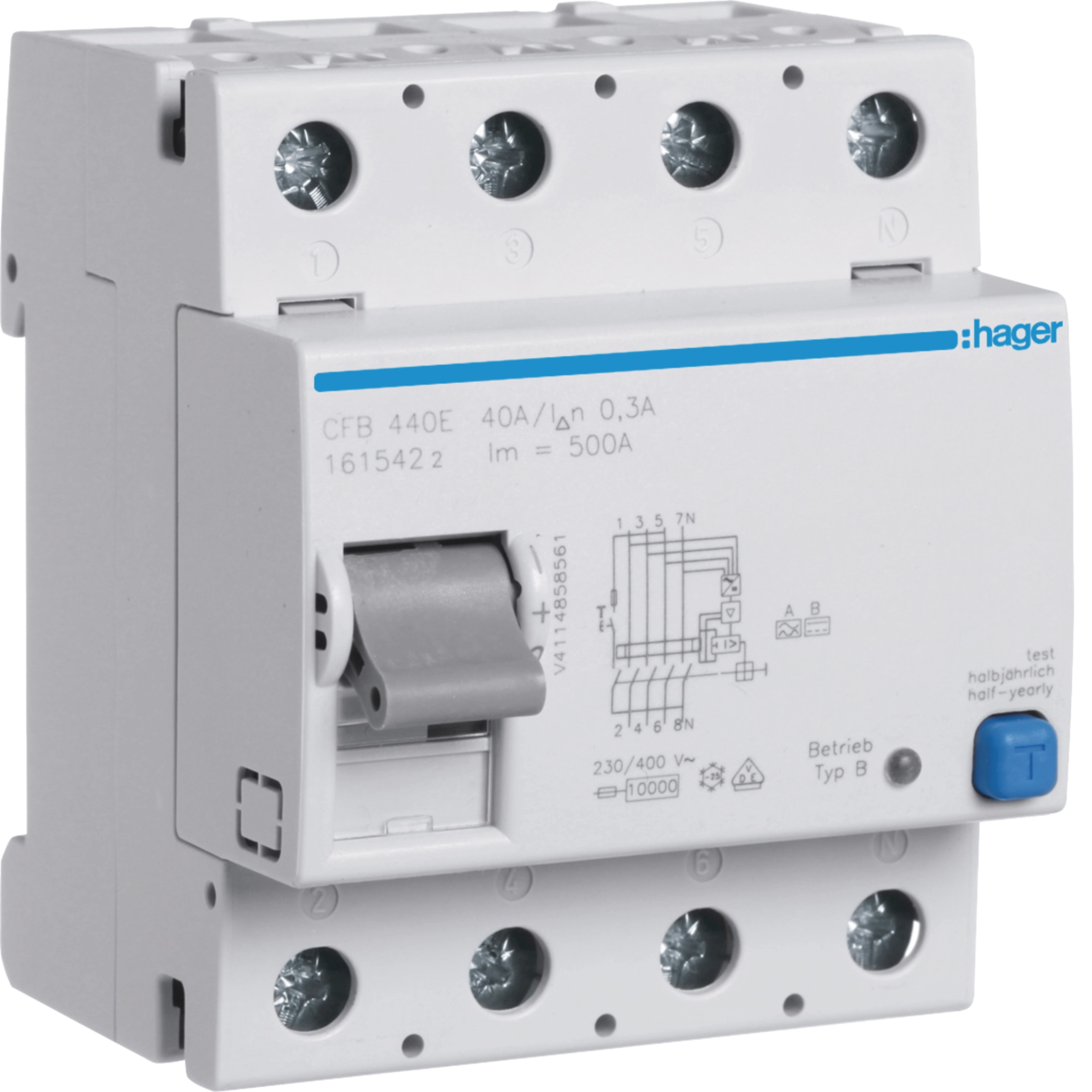 Inter. diff. 4P 40A 300mA B SK • CFB440E | Hager