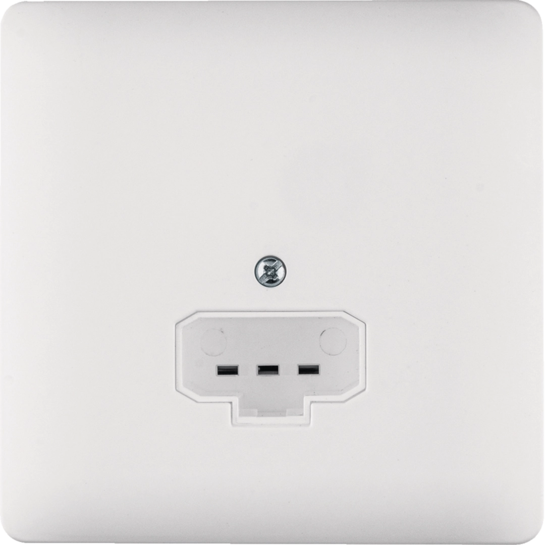 DCL-uttag vägg inf m kabel Vit • DCL-VAGG | Hager