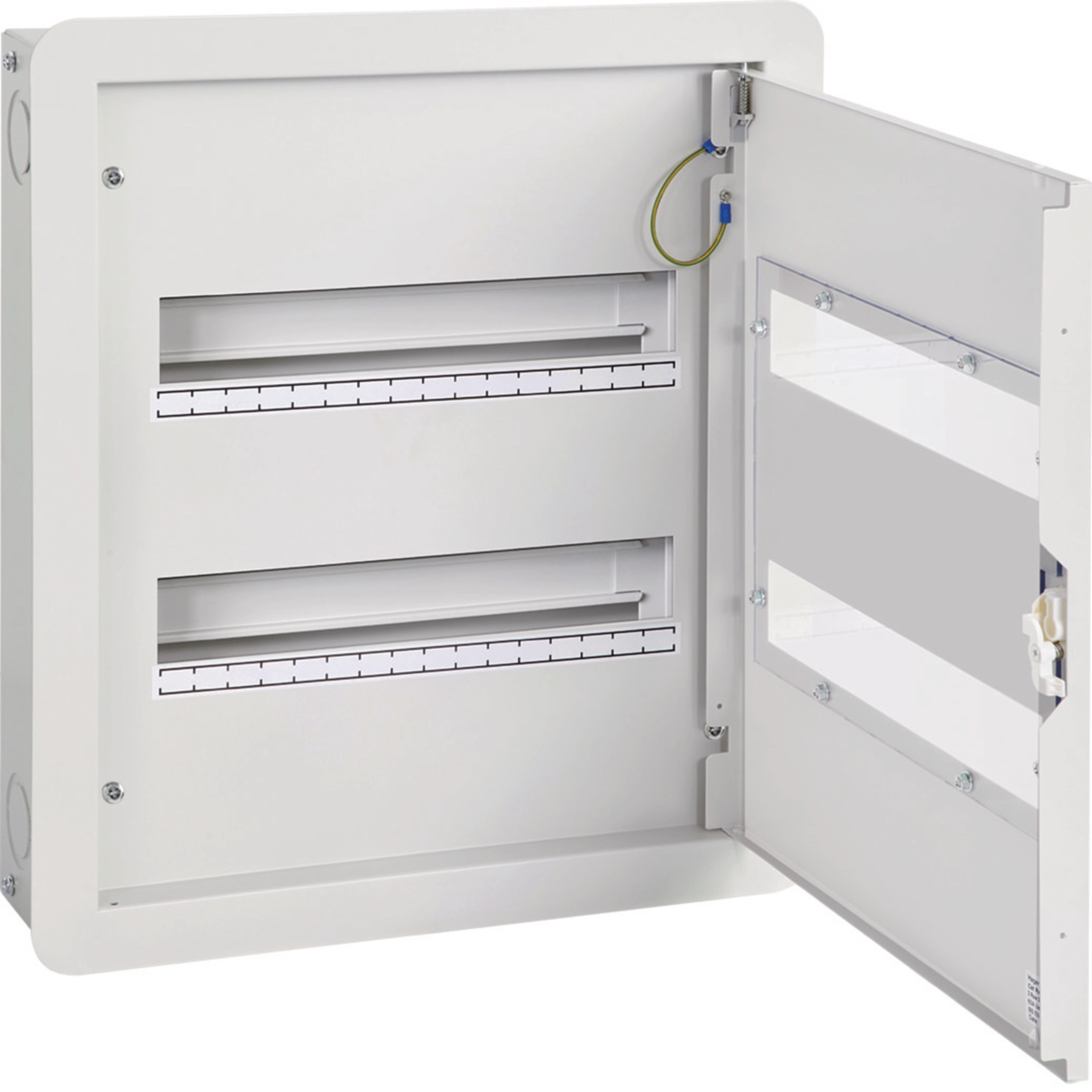 DR board, 16M*2Row, Transparent/Row, Flush • DR32FT2 | Hager