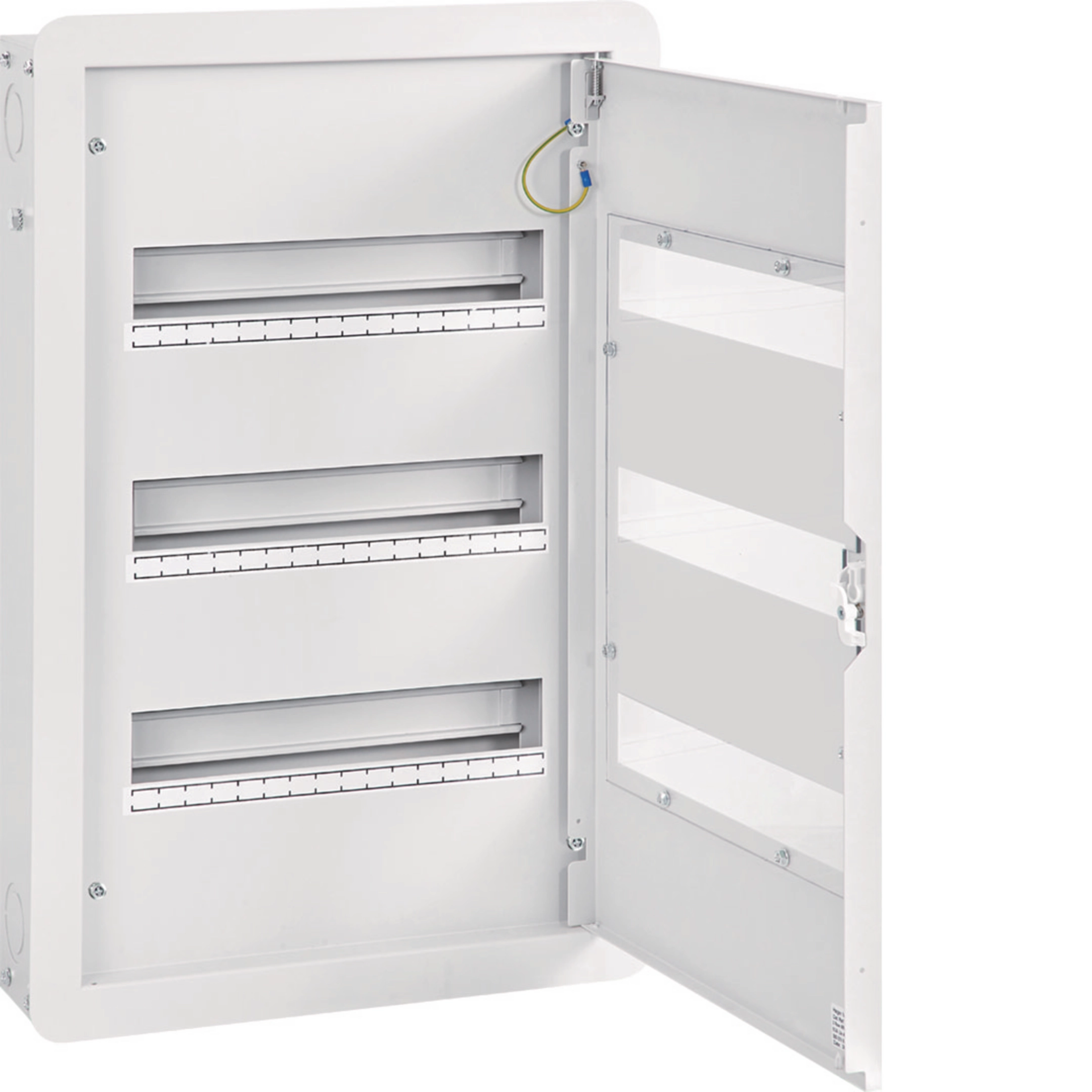 DR board,16M*3Row,Transparent/Row,Flush • DR48FT2 | Hager