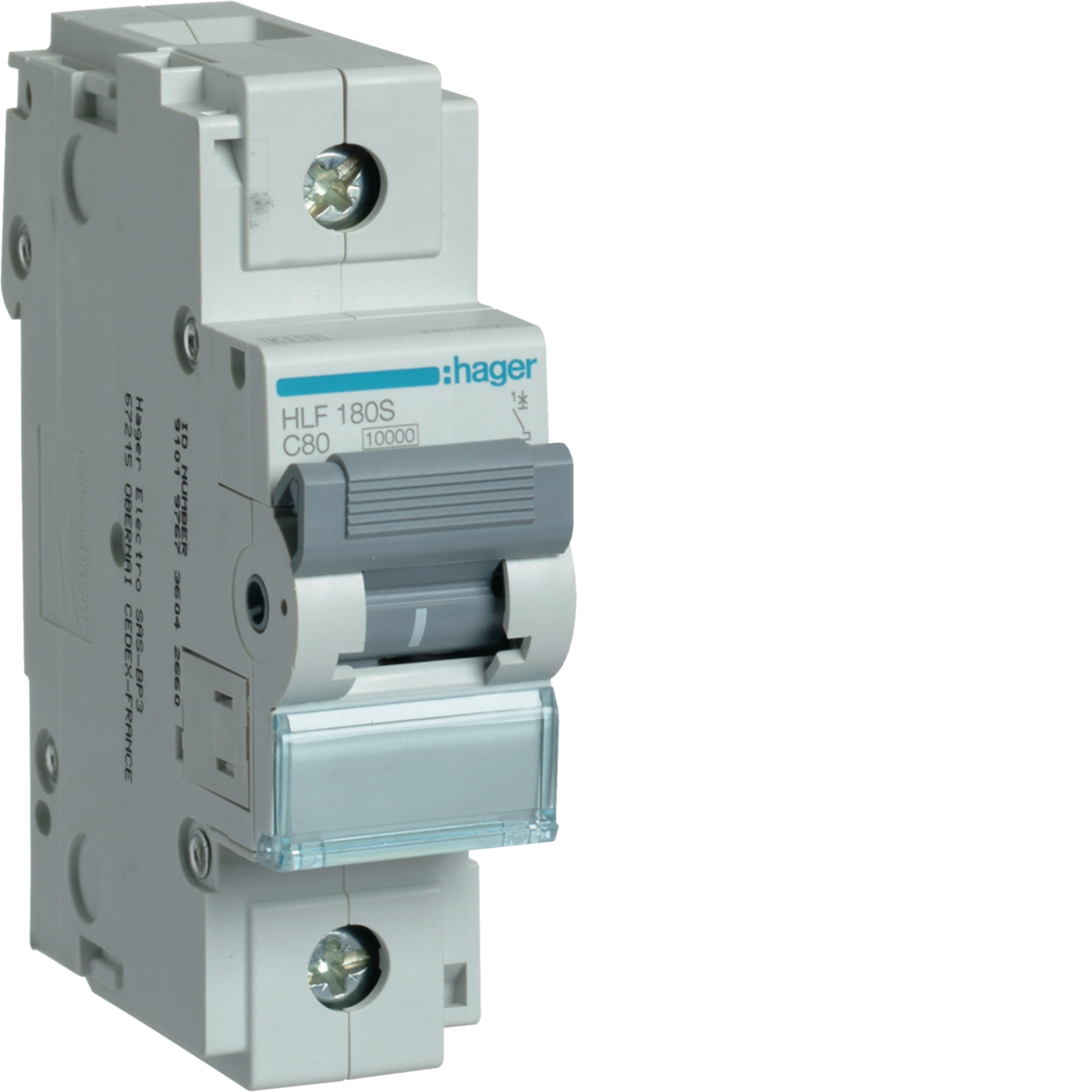 MCB 1P 10kA C-80A 1.5M • HLF180S | Hager