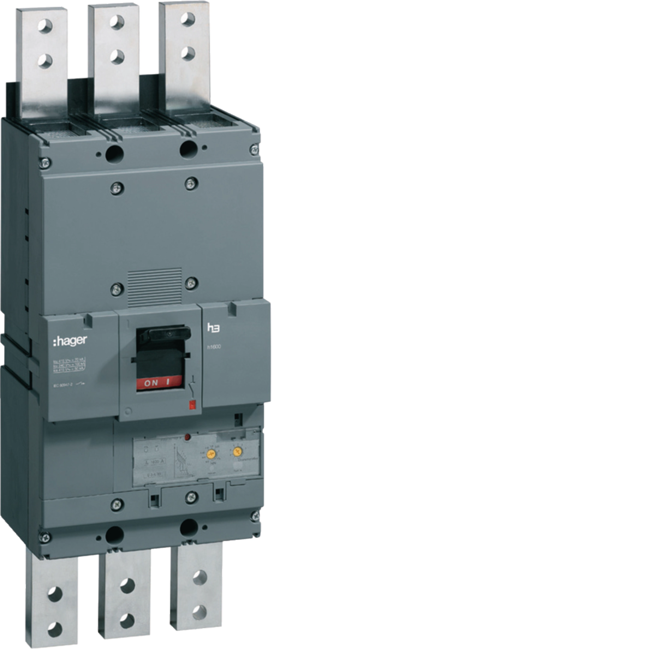 MCCB h1600 3P 50kA 1600A LSI • HNF990U | Hager
