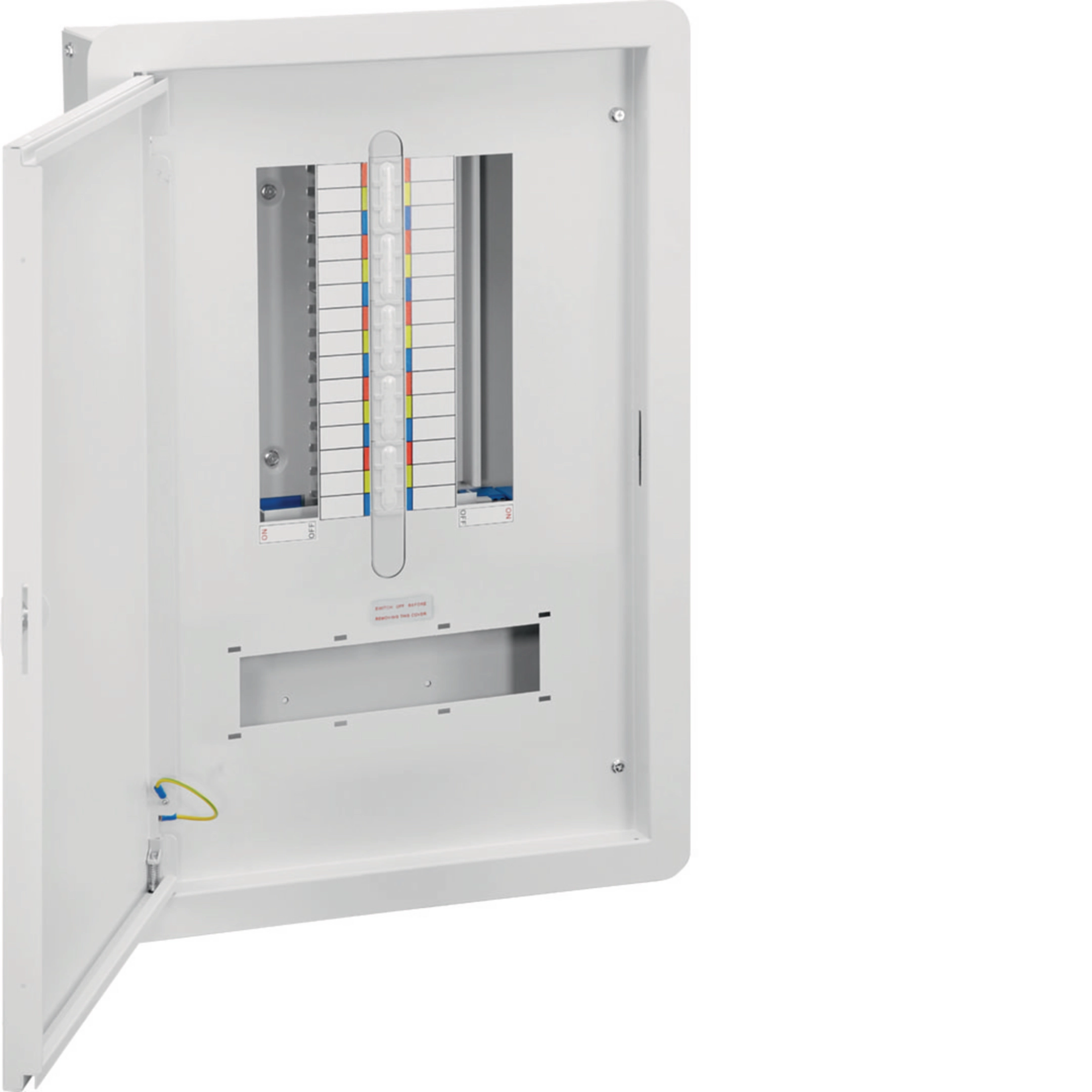 250A TP&N BOARD 10 WAY Flush enclosure • JK2B10F2 | Hager