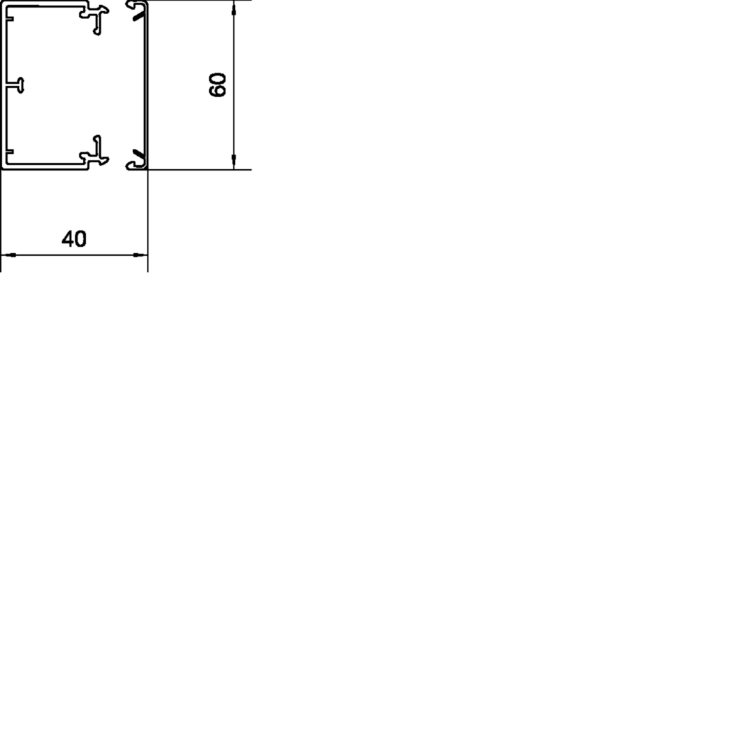 LF Kanal PVC UV stabil LFE 40x60mm Vw LFE4006009016 Hager LF Kanal PVC UV stabil LFE 40x60mm Vw LFE4006009016 Hager