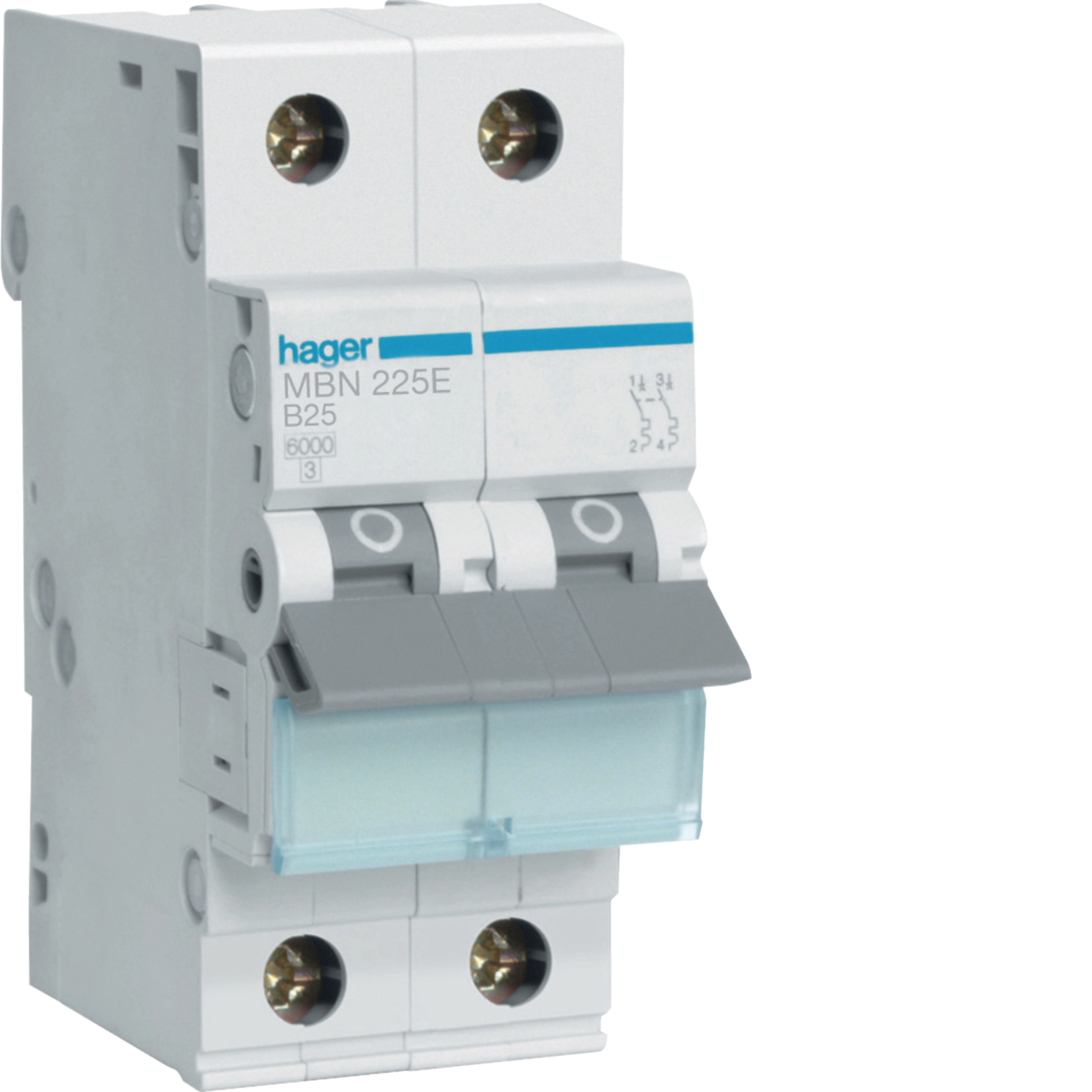 MCB 6kA 2P B 25A • MBN225E | Hager