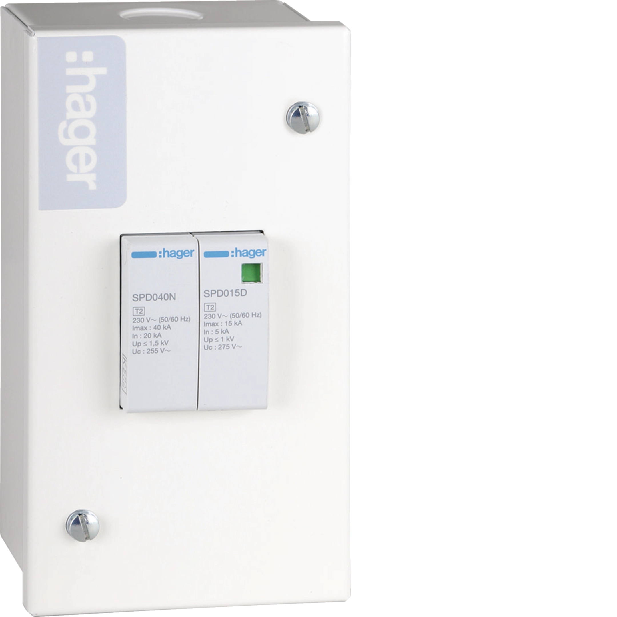 Type II Surge Protection Enclosure • VA2T2SPD | Hager