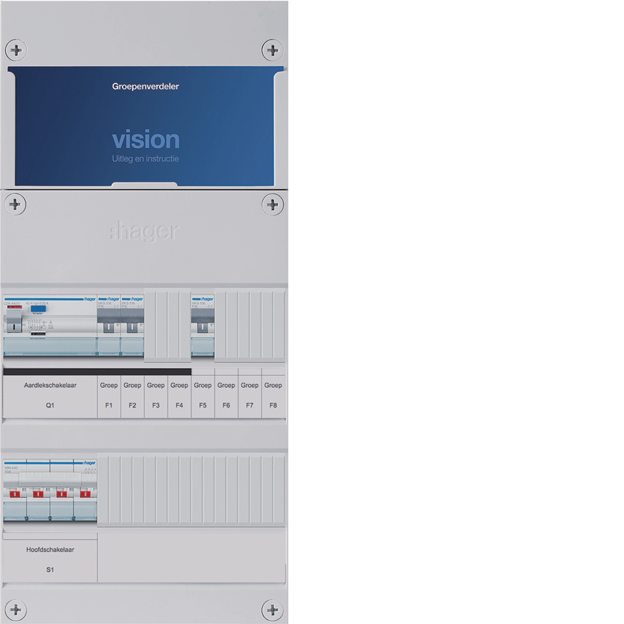 3-groepenverd. HS,ALS/HACO/dir,3f • VKG201K | Hager