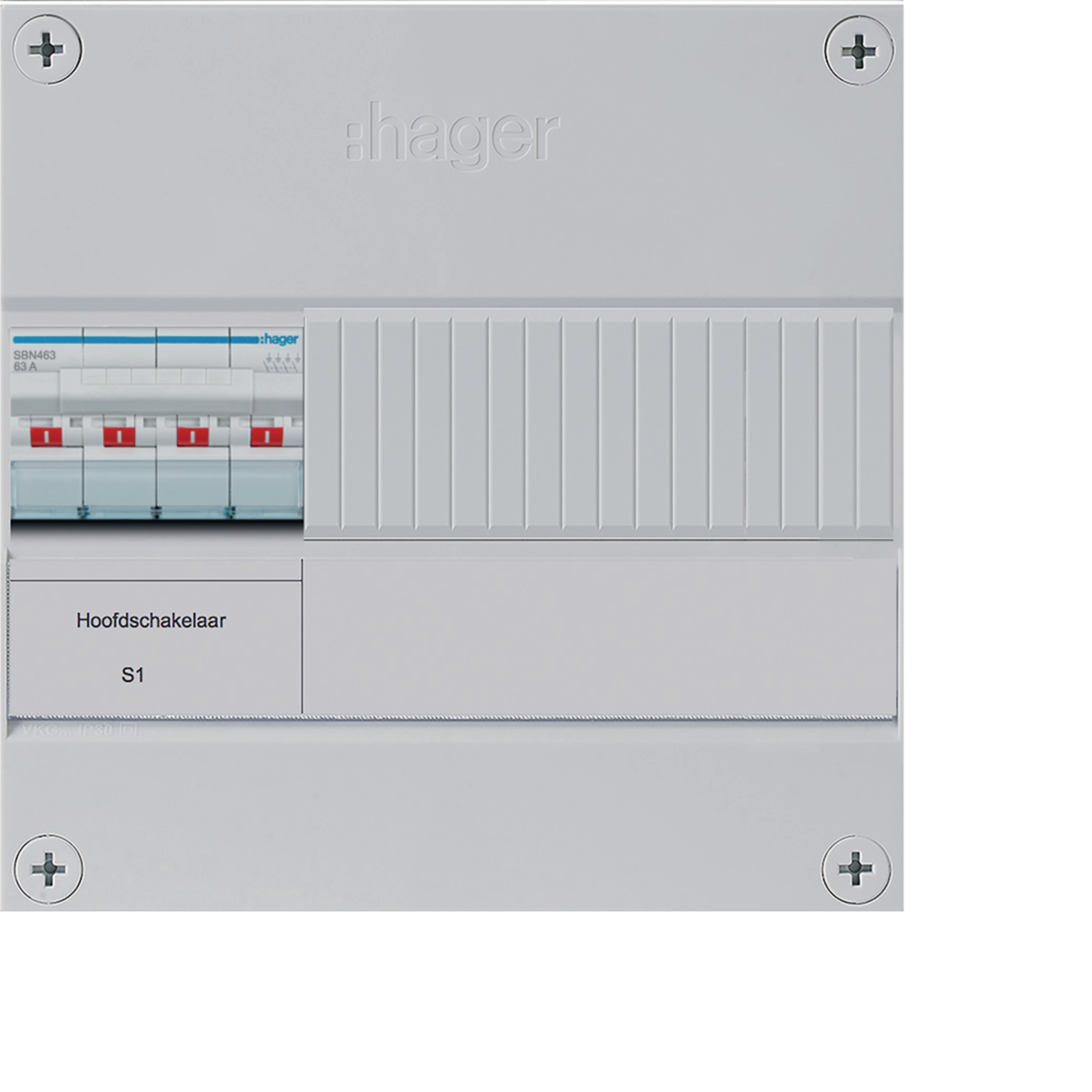Verdeler hoofdschakelaar 4-polig 63 A • VKG83S | Hager