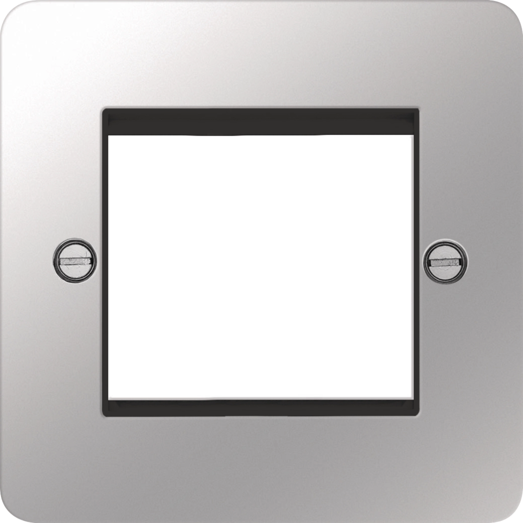 ER STYLE PLATE2 MODULE POLISHED STEEL BK • WFP2EUPSB | Hager