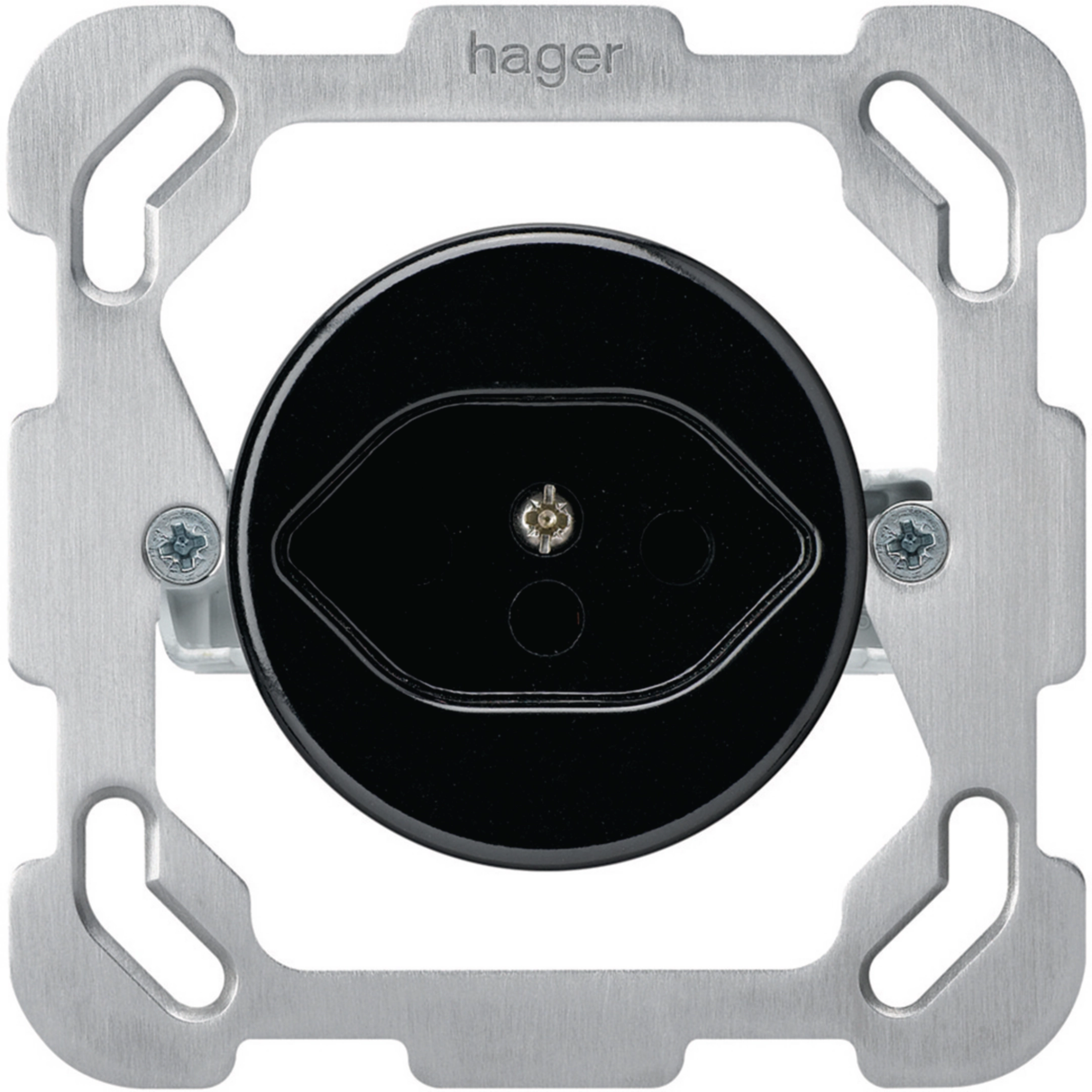 ba. B: Steckdose Typ 13 schwarz • WH11580305B | Hager