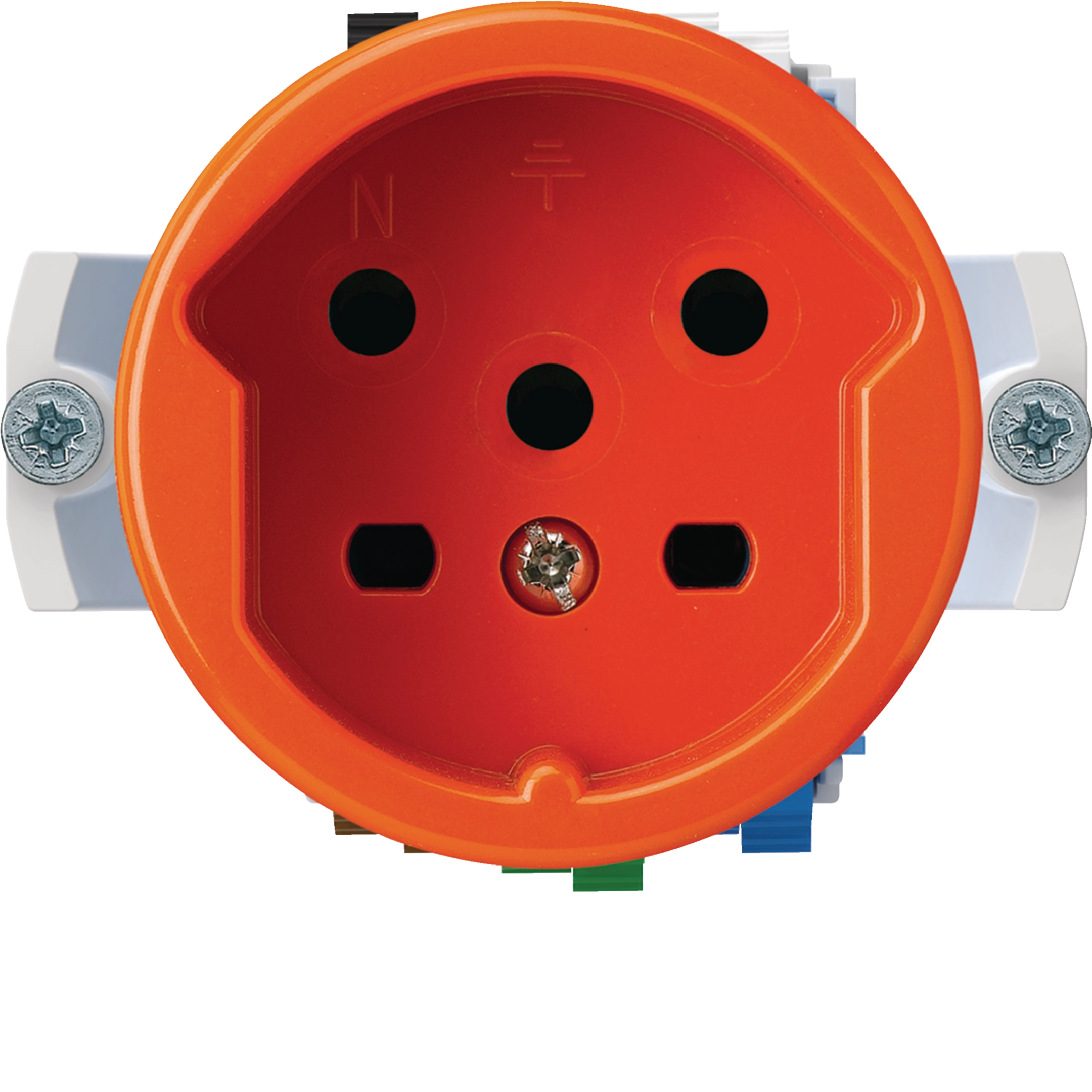 ba. A: Steckdose Typ 15 orange • WH11593206A | Hager