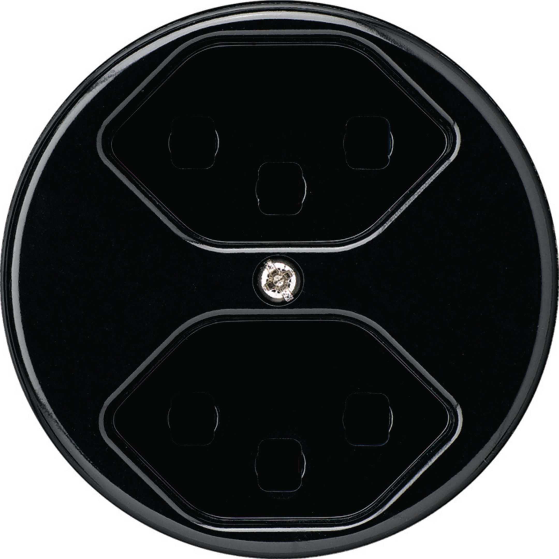 ba. A: Steckdose 2x Typ 23 schwarz • WH11625305A | Hager