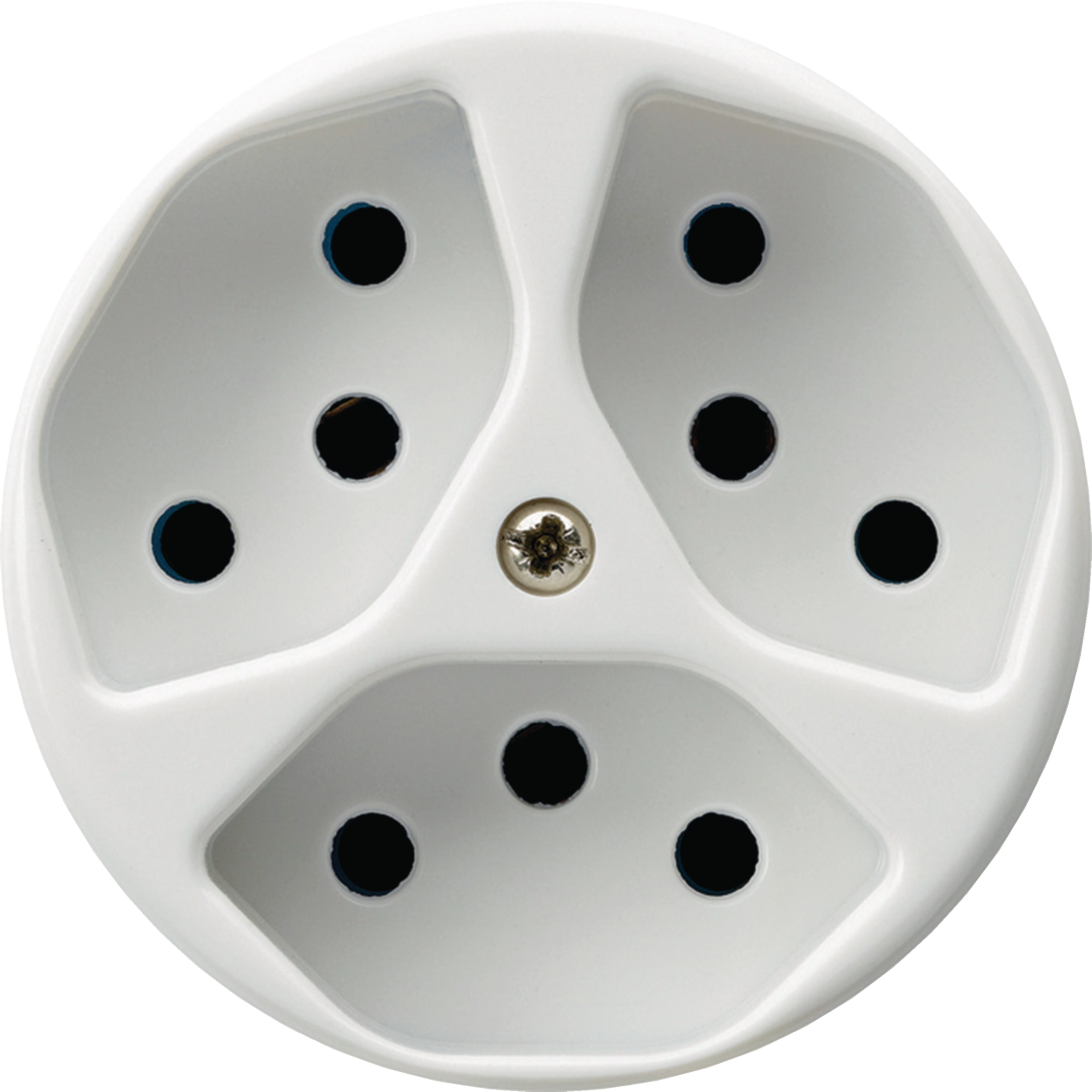ba. A: Steckdose 3x Typ 13 mKs, weiss • WH11642100A | Hager