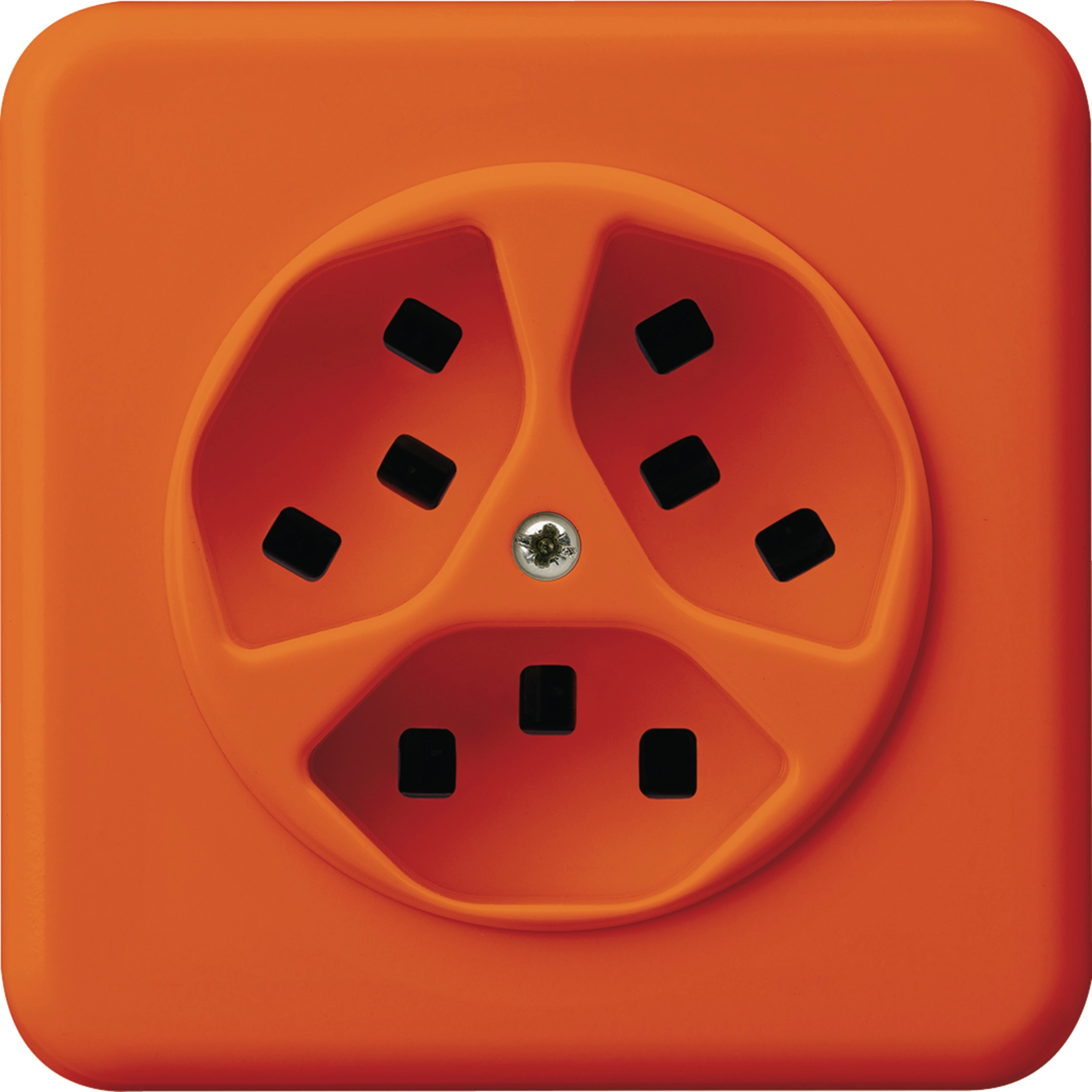 ba. C: Steckdose 3x Typ 23, orange • WH11645306C | Hager