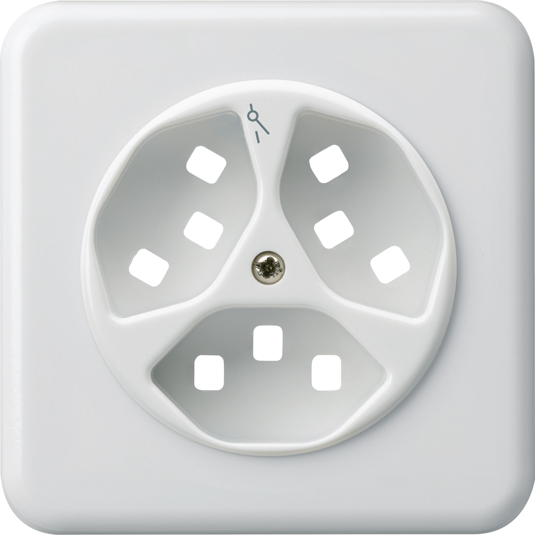 ba. G: Steckdose 3x Typ 23/ 1xS weiss • WH11645700G | Hager