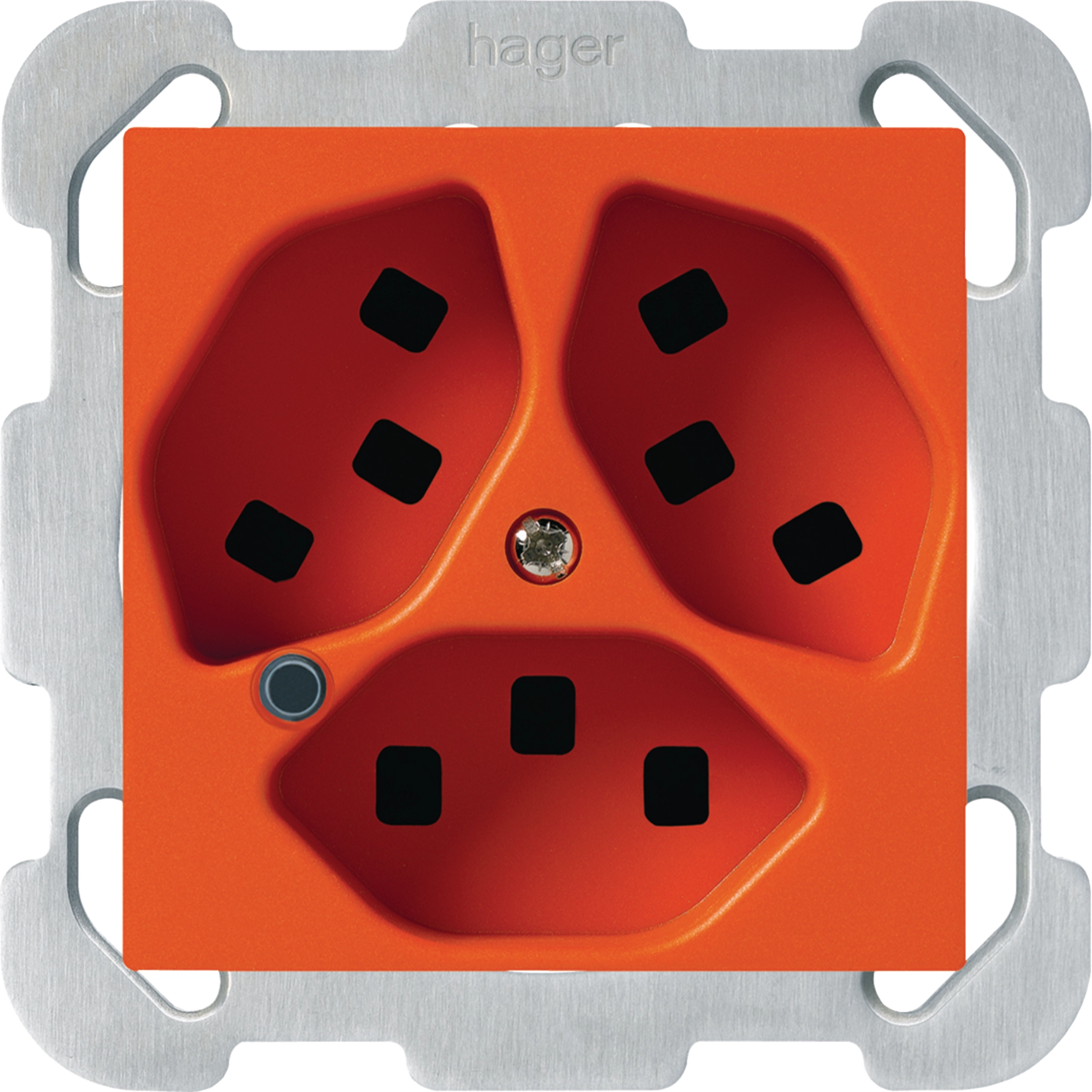 ka. B: 3x Typ 23 + Status-LED Orange • WH20648306B | Hager