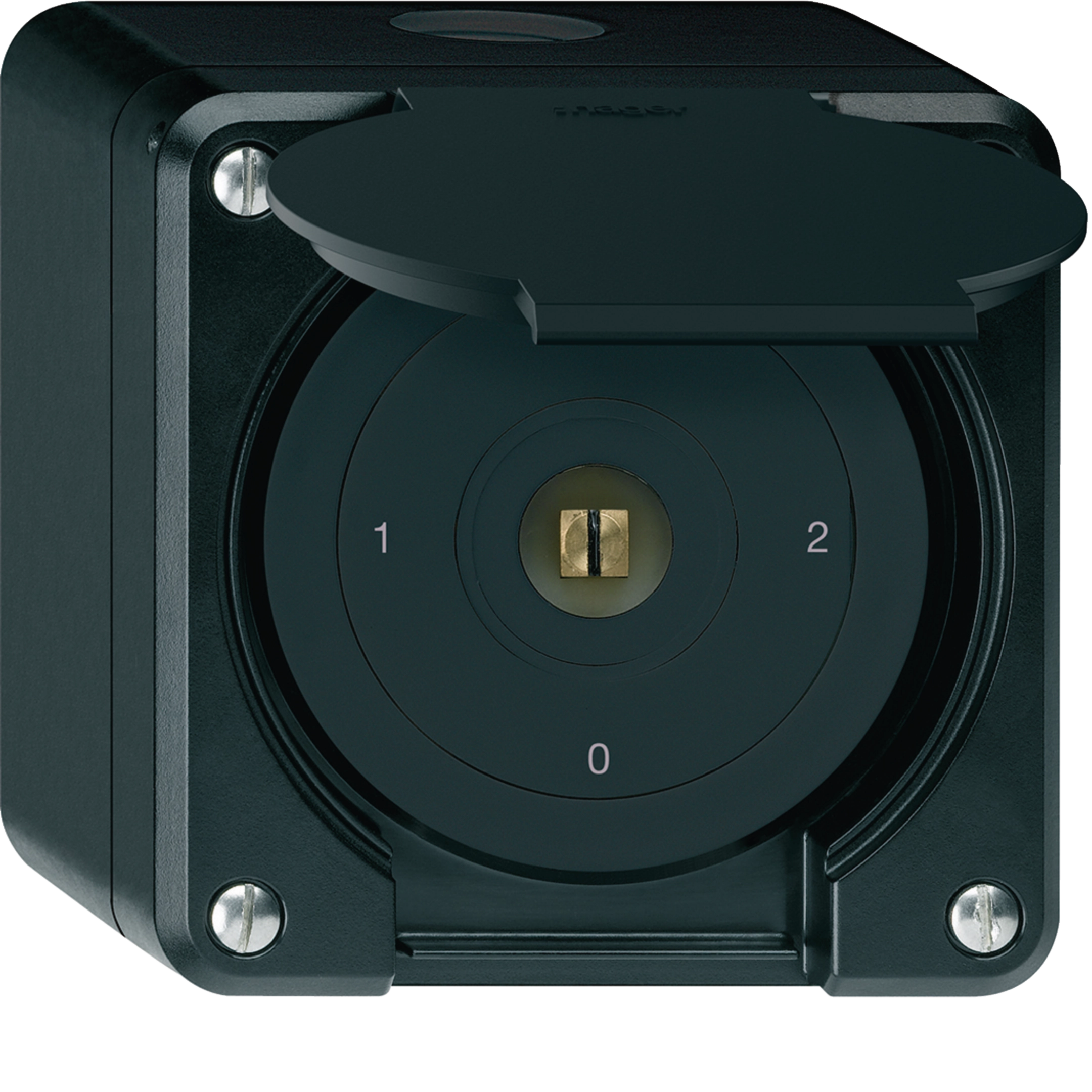 rob. NAP komplett: 4Kant-S2/1p. schwarz • WH36182505Q | Hager