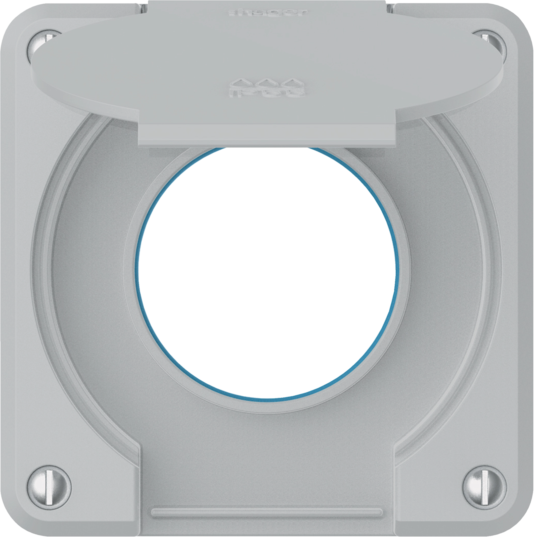rob. Zubehör: IP55-Front mit Dichtung gr • WH36963003Z | Hager