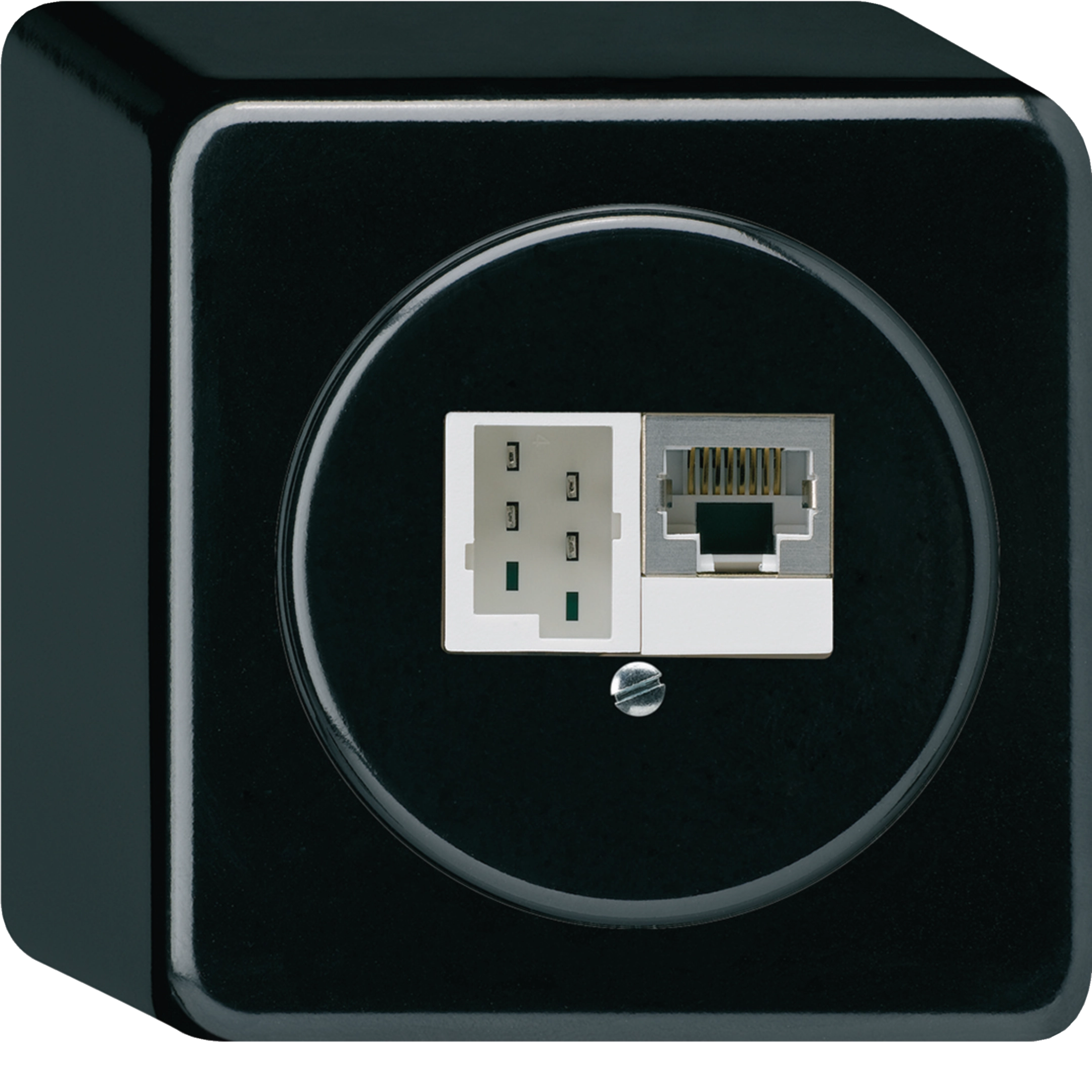 ba. Q: T+T83/2p und RJ45 STP 6p STP sw • WH44400705Q | Hager