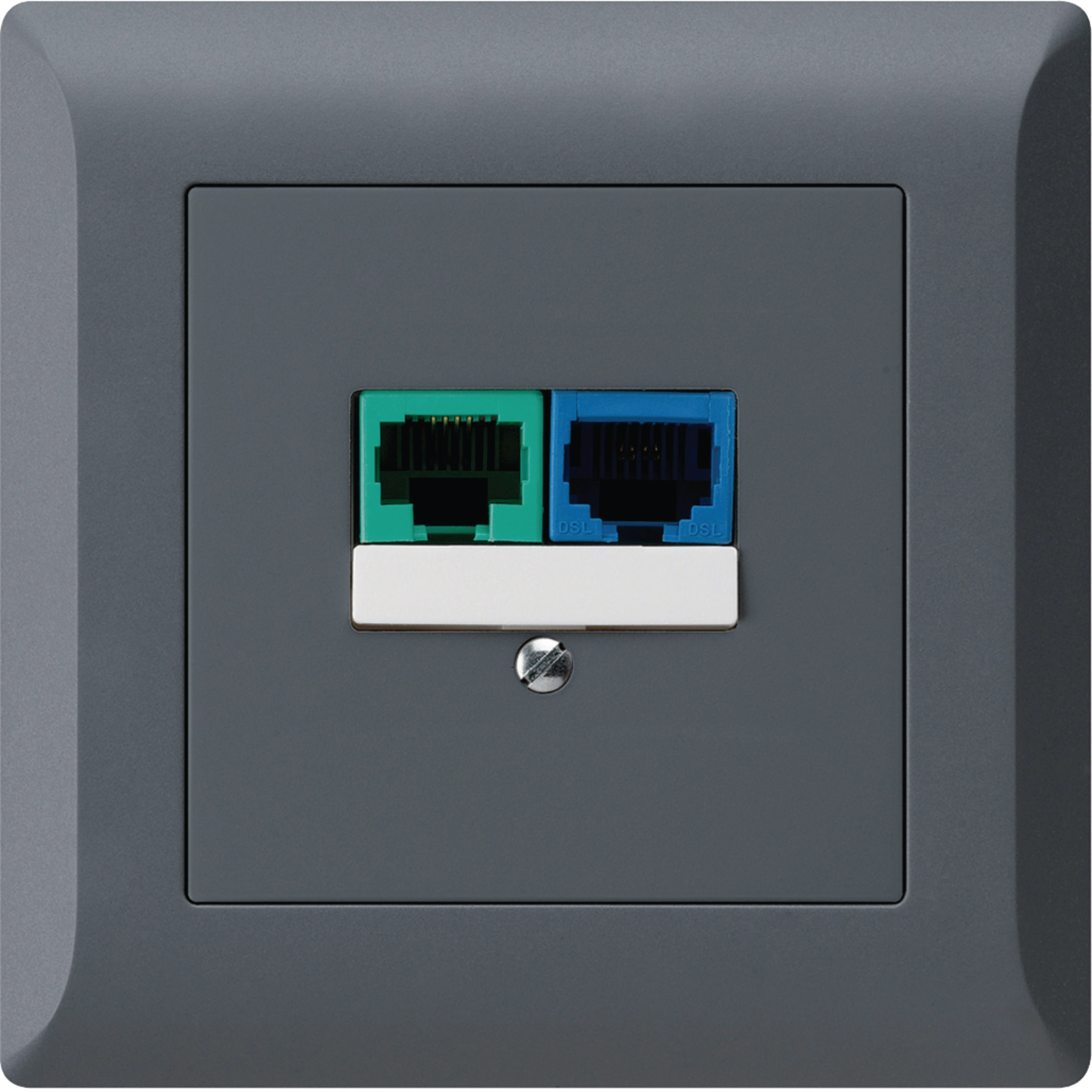 ka.line C: 2x RJ45 UTP DSL 4p an • WH55400404C | Hager