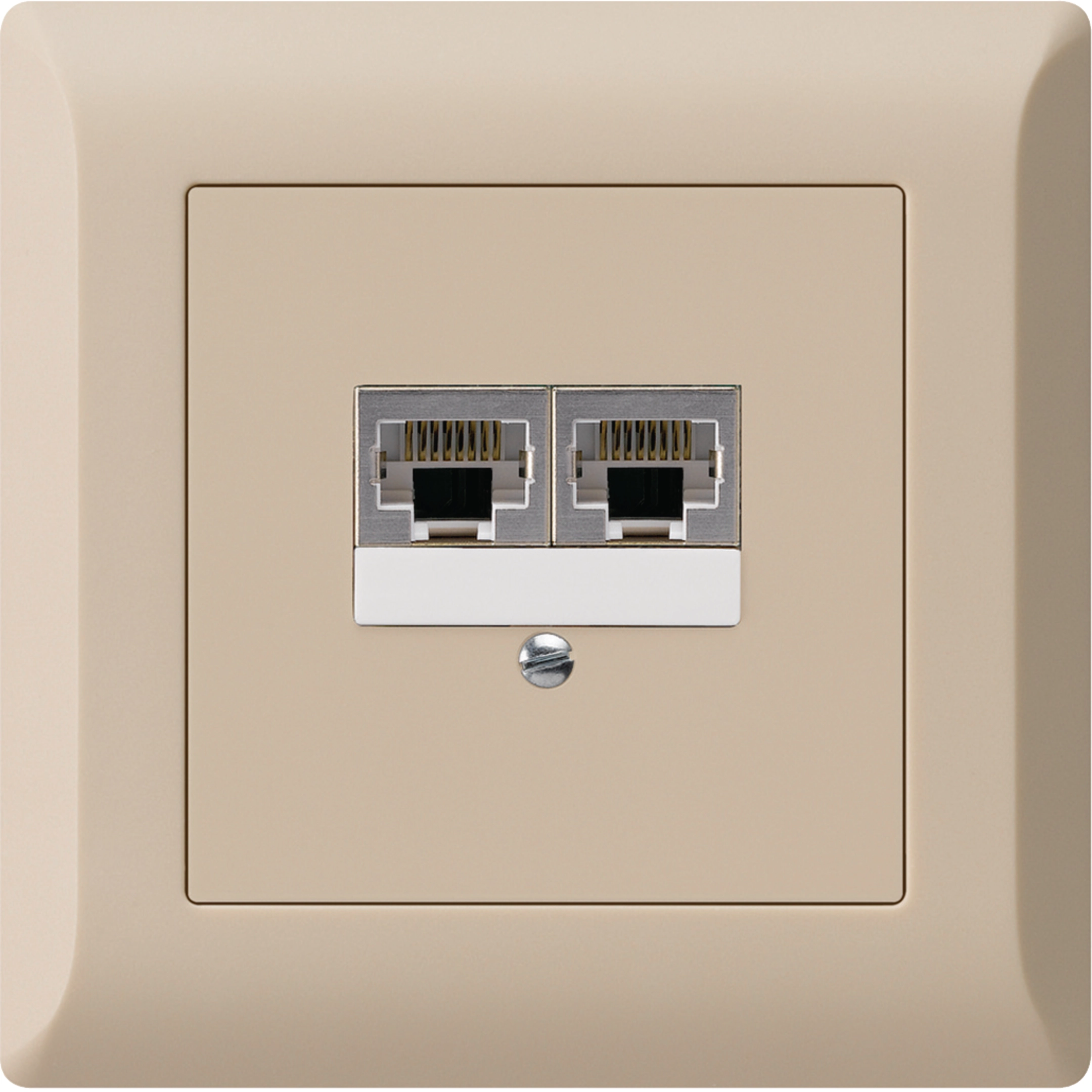 ka. line C: 2x RJ45 STP 4p parallel bg • WH55401107C | Hager
