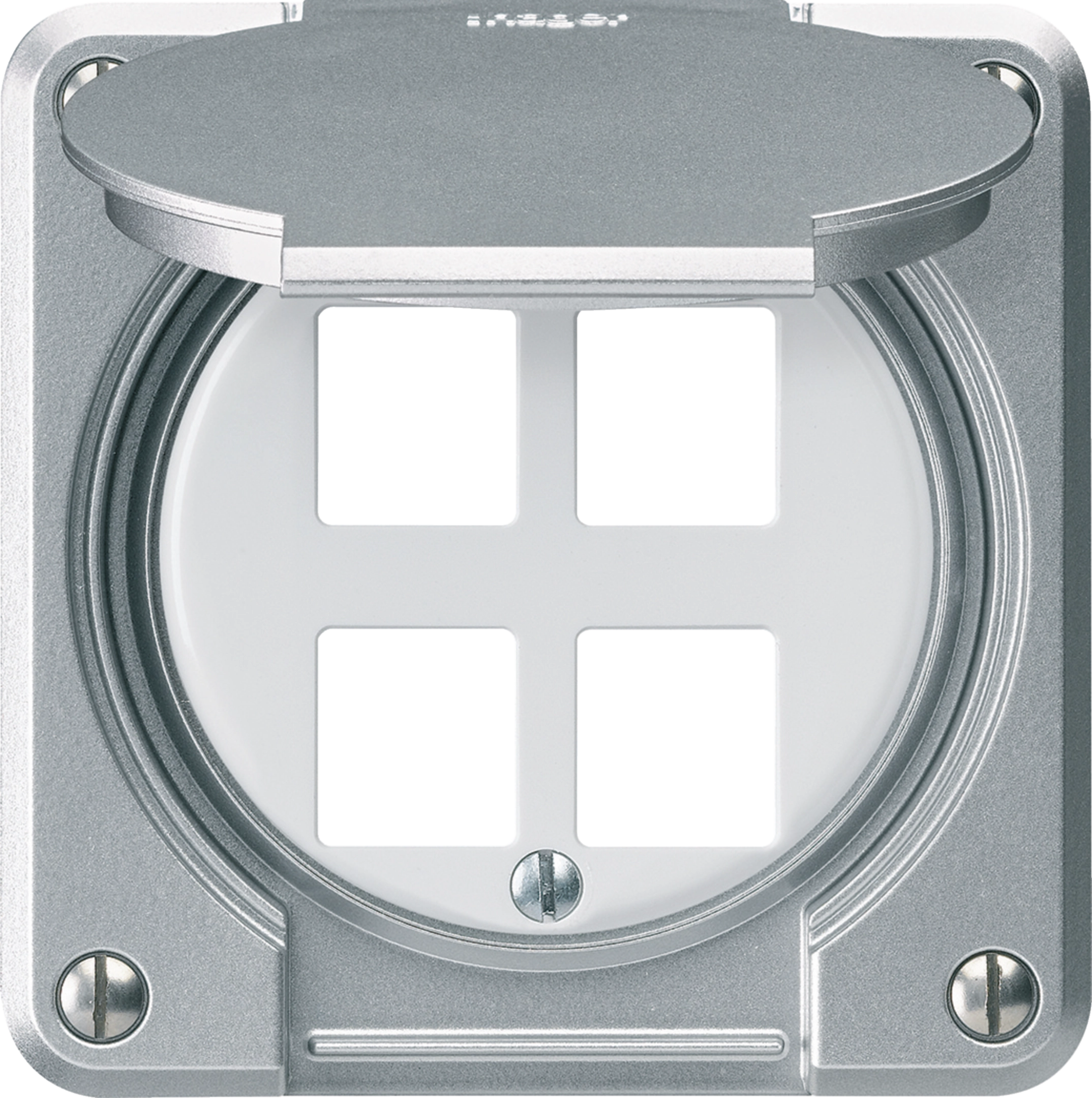 rob. face IP55 C pour: 4x HMS aluminium • WH65300349C | Hager