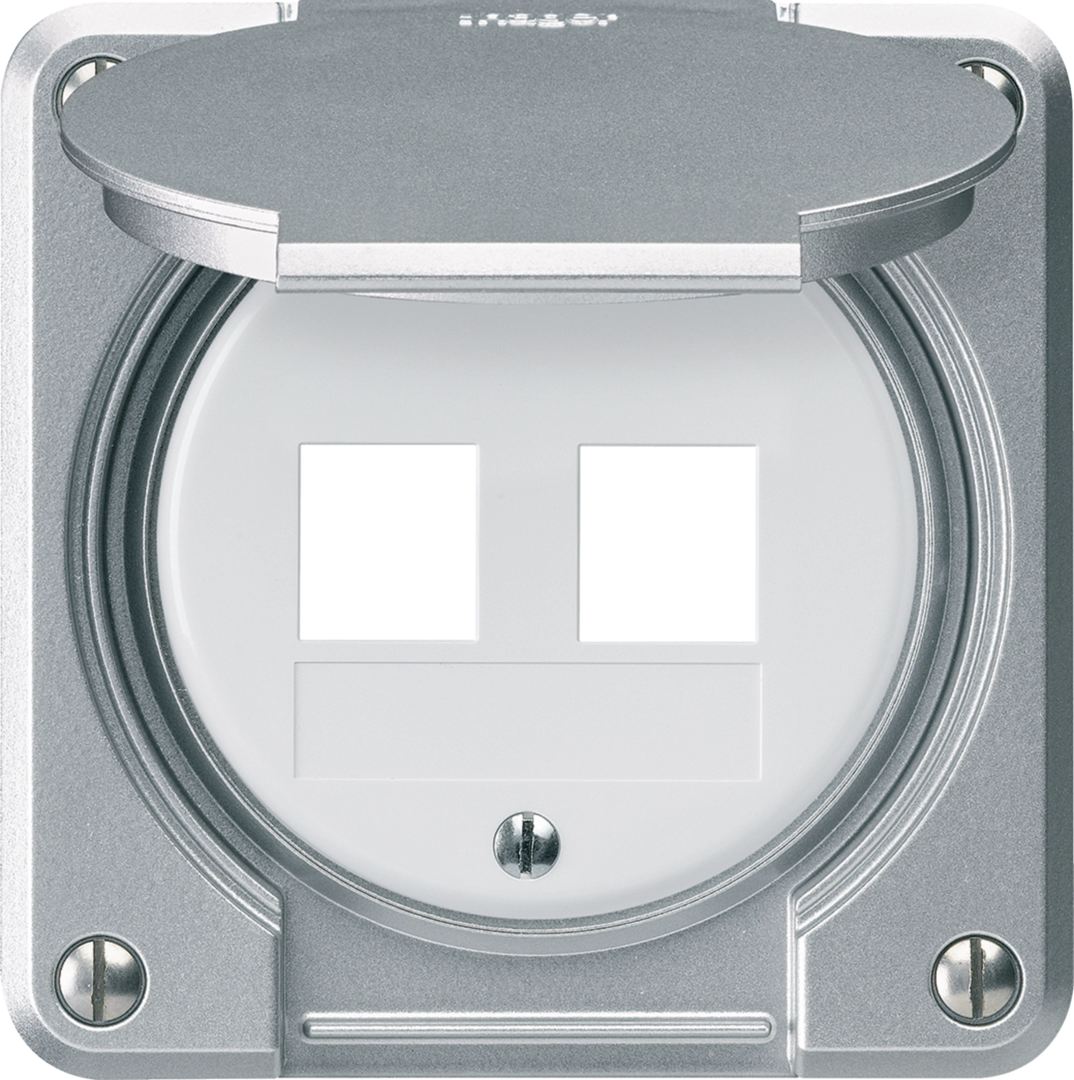 rob. face IP55 C pour: 2x HMS aluminium • WH65300449C | Hager