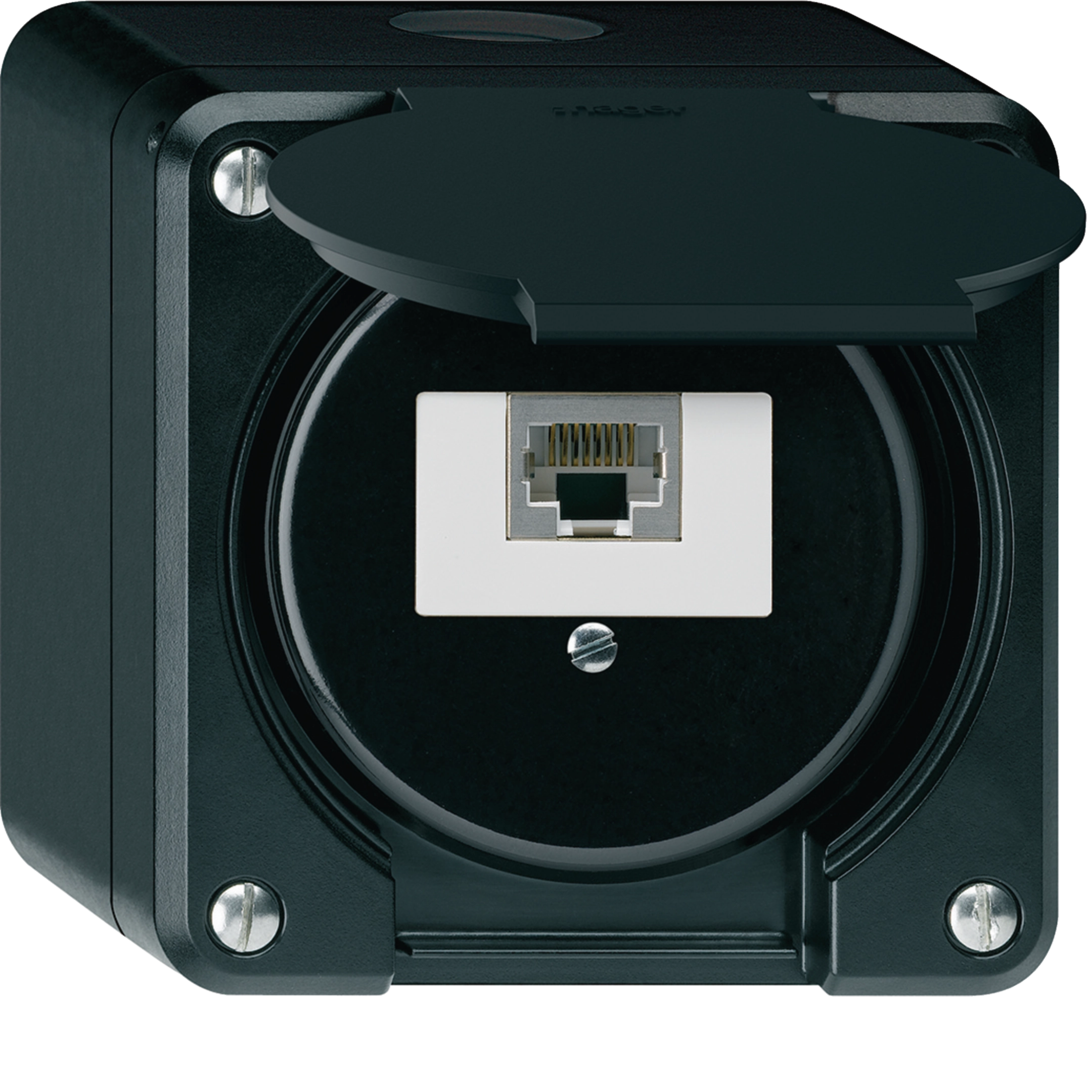 rob. NAP Q: RJ45 Kat.5e STP 8p schwarz • WH65400905Q | Hager