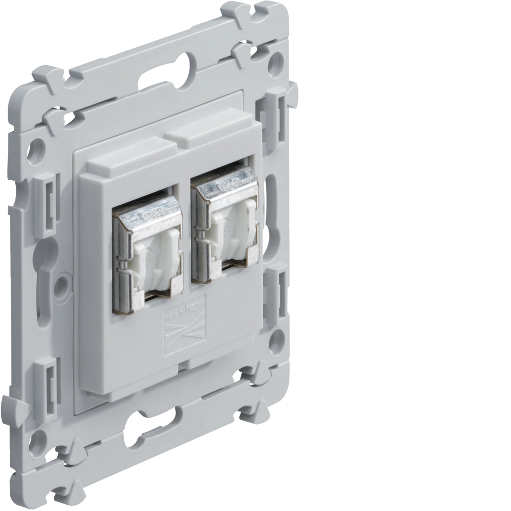 RJ45x2 Kallysta cat.6 UTP Gr1 • WK221 | Hager