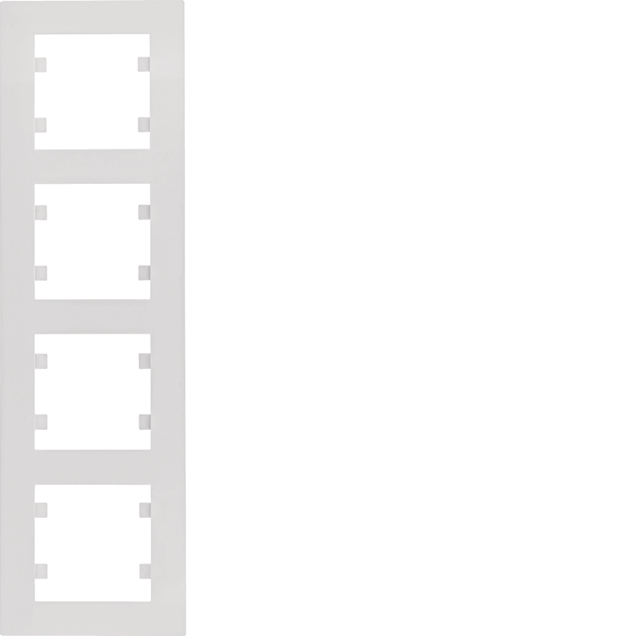 intense Quadro x4 vert. - branco • WL5640 | Hager