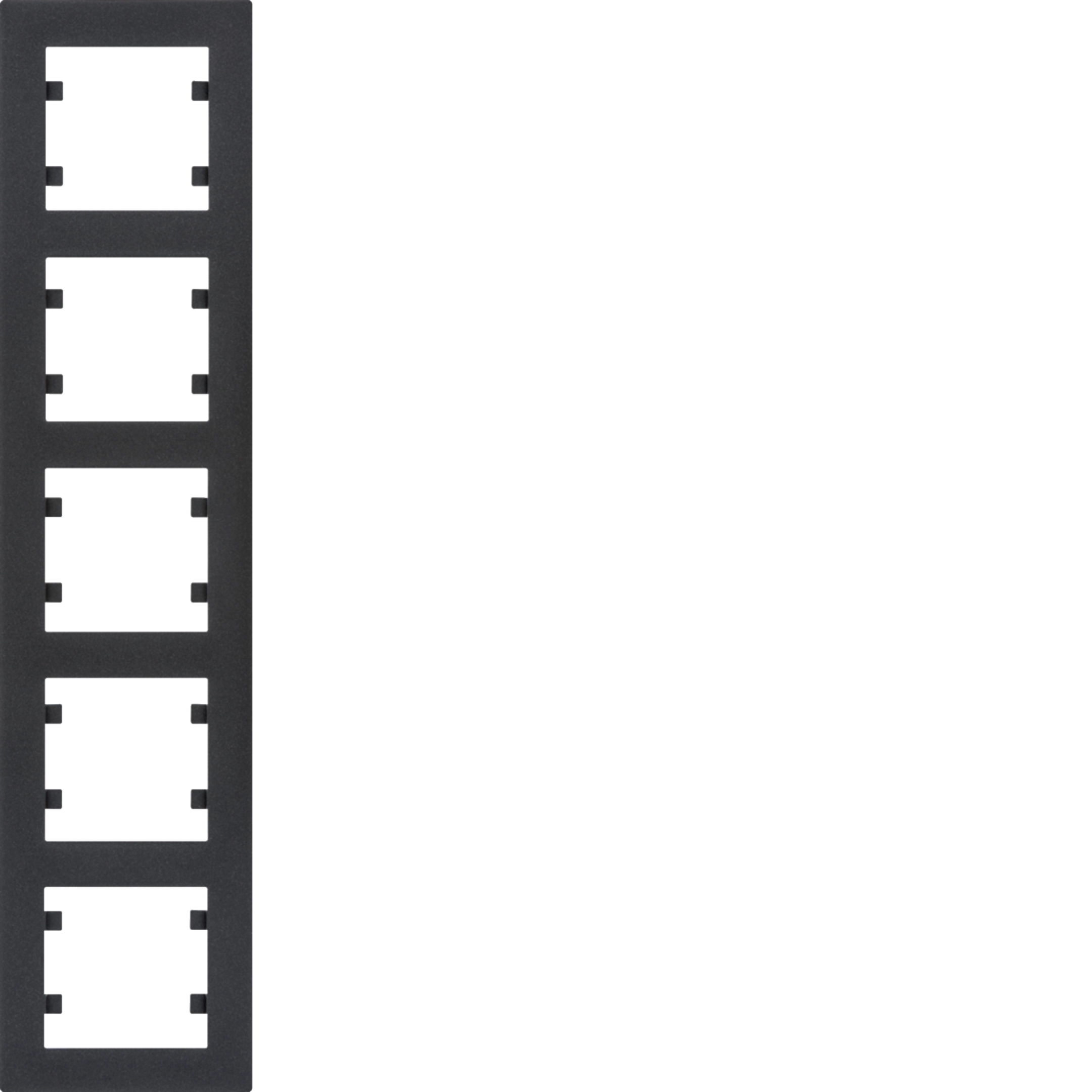 intense Quadro x5 vert. - preto • WL5653 | Hager