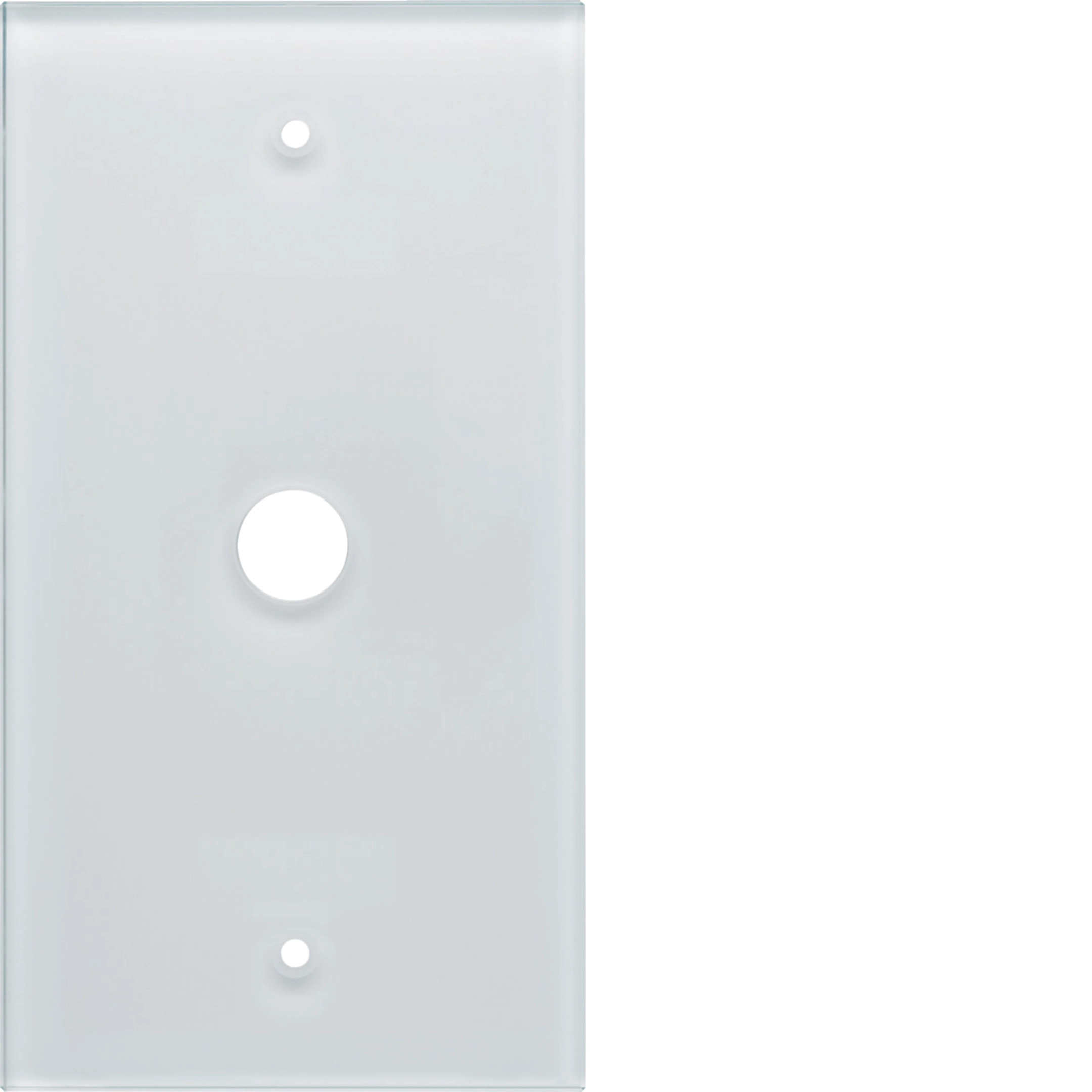 silea Plaque 1P verre neve • WMC411 | Hager