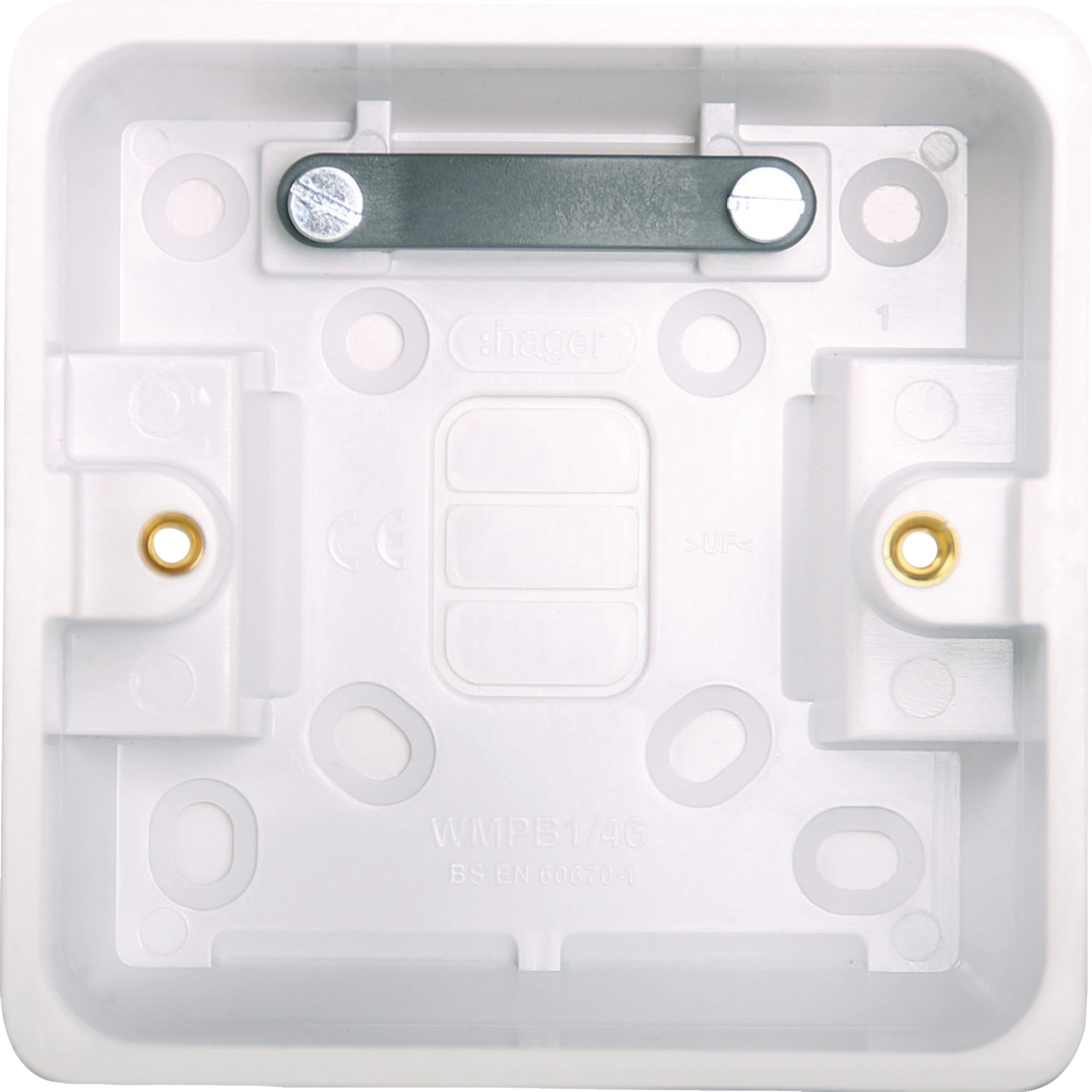 SINGLE 46MM DEEP MOULDED BOX • WMPB1/46 | Hager