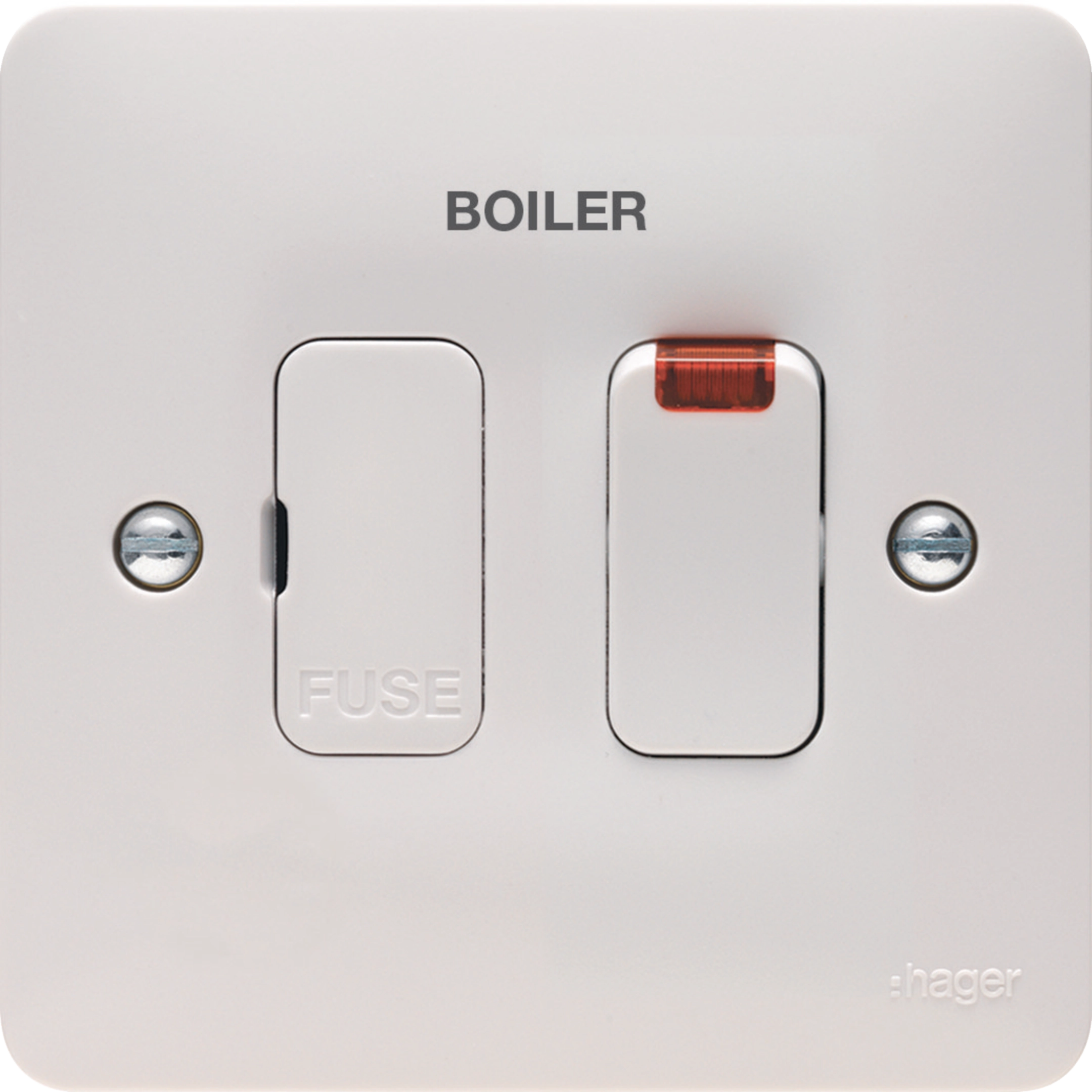 13A FCU SWITCHED WITH LIGHT MKD BOILER • WMSSU83N/BO | Hager