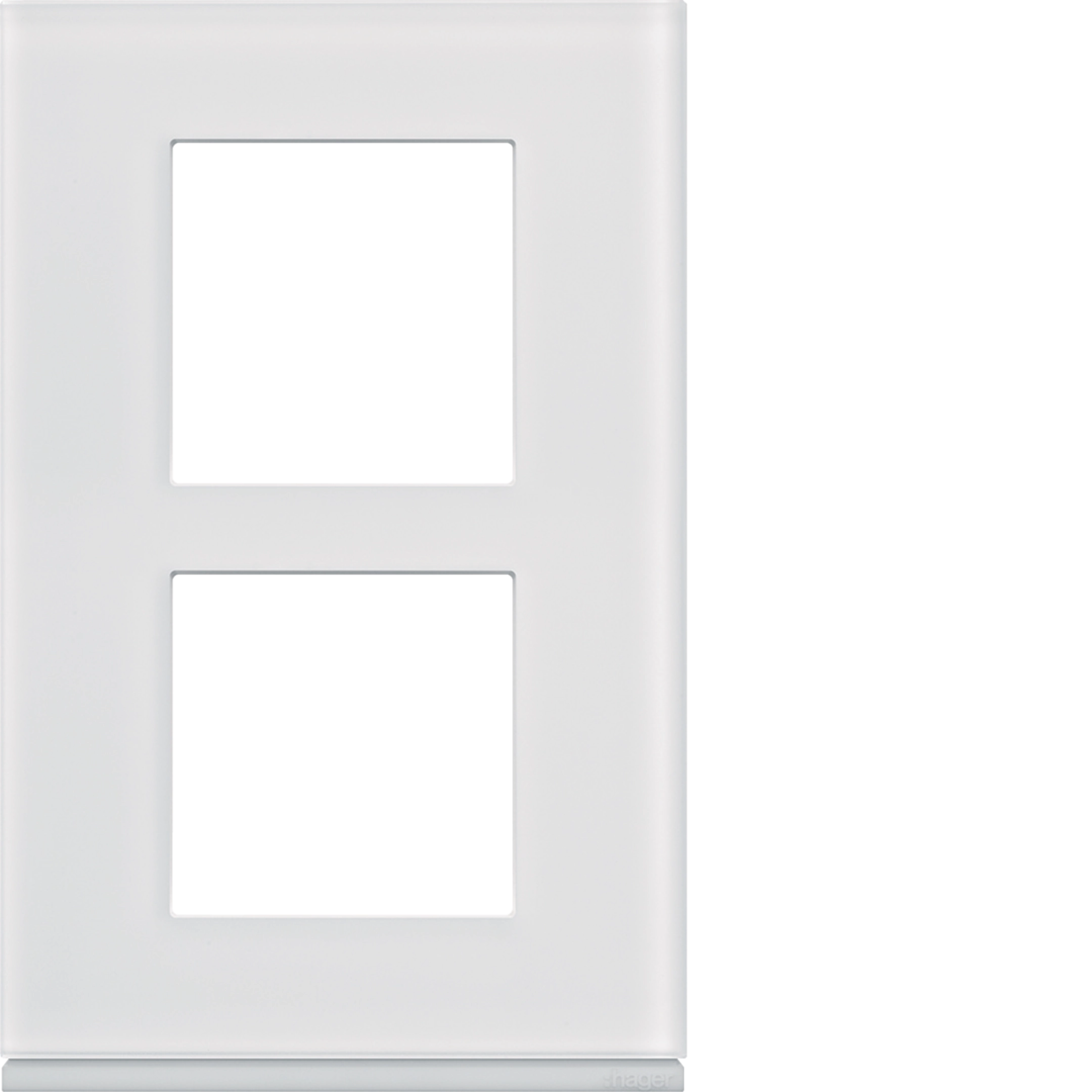 Plate gallery 2G V57mm moon glass mater • WXP4022 | Hager