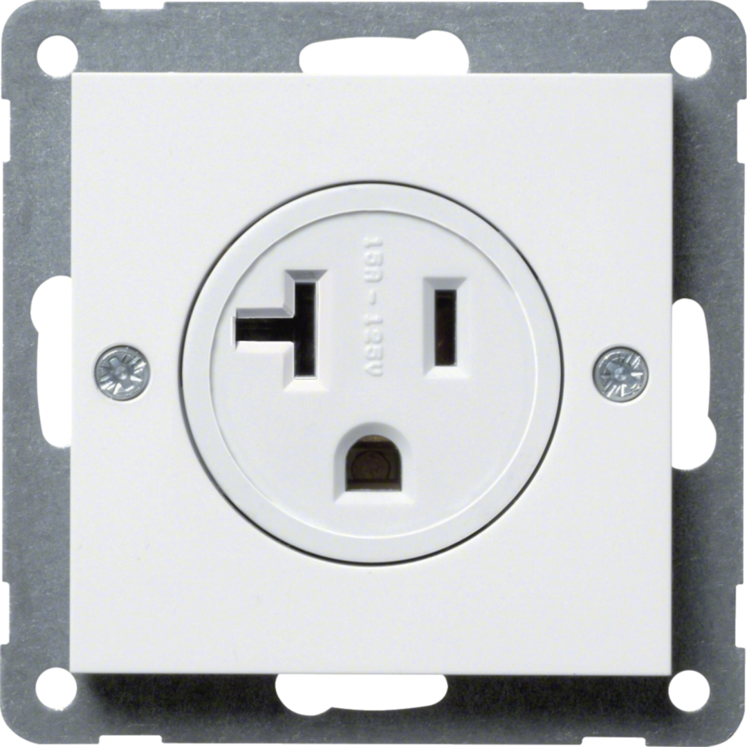US NEMA Steckdose 20 A 125 V~, b.weiß • WYS020 | Hager