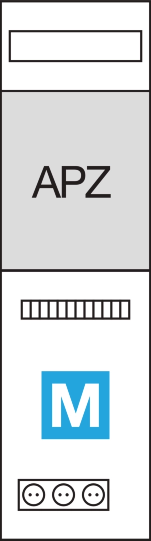 MM-feld,univ.Z,H 900mm,1-feld.,m. APZ • ZU26APZ2NW3 | Hager